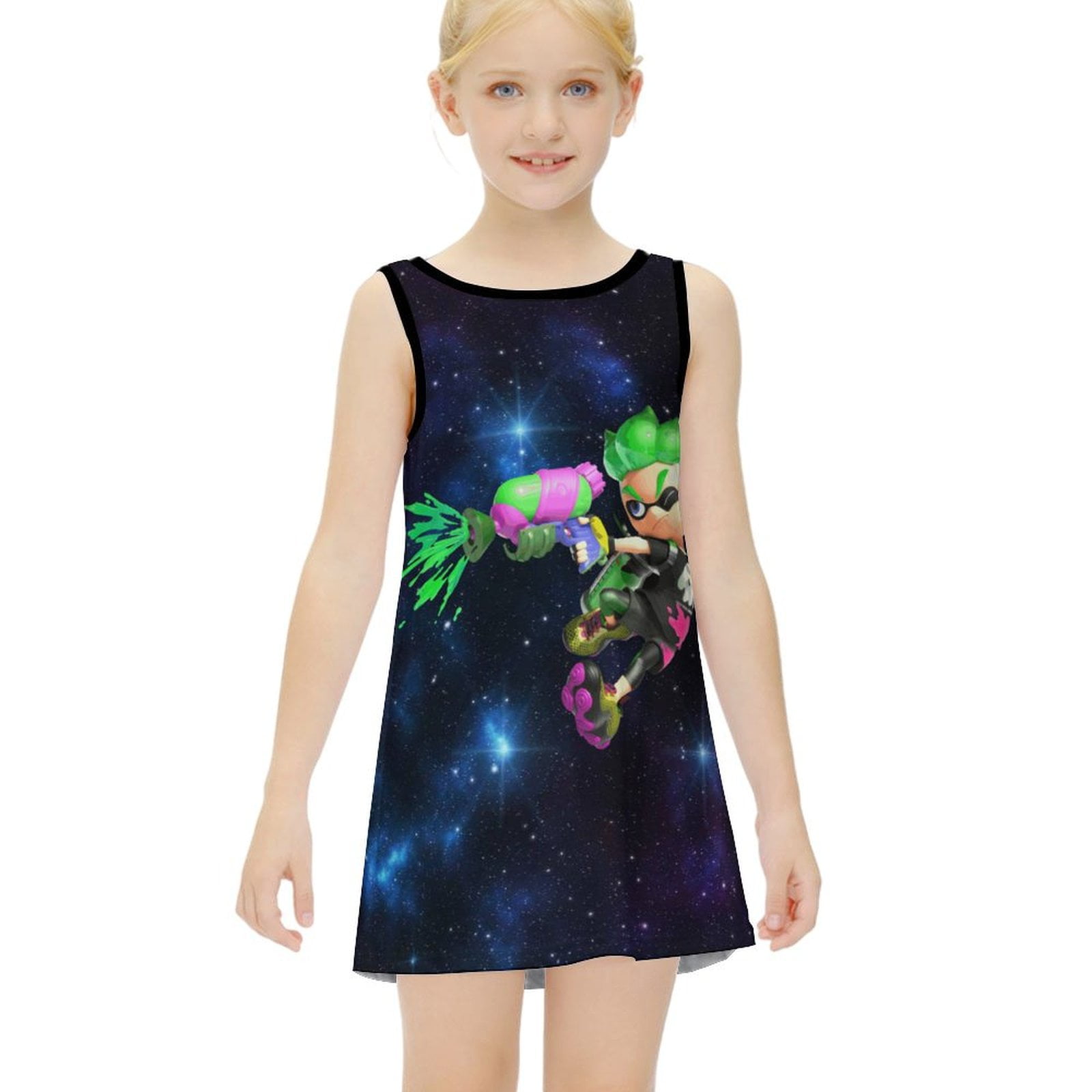 Splatoon Girls Dress Sleeveless Summer Dresses Comfy Outfit Sundress ...