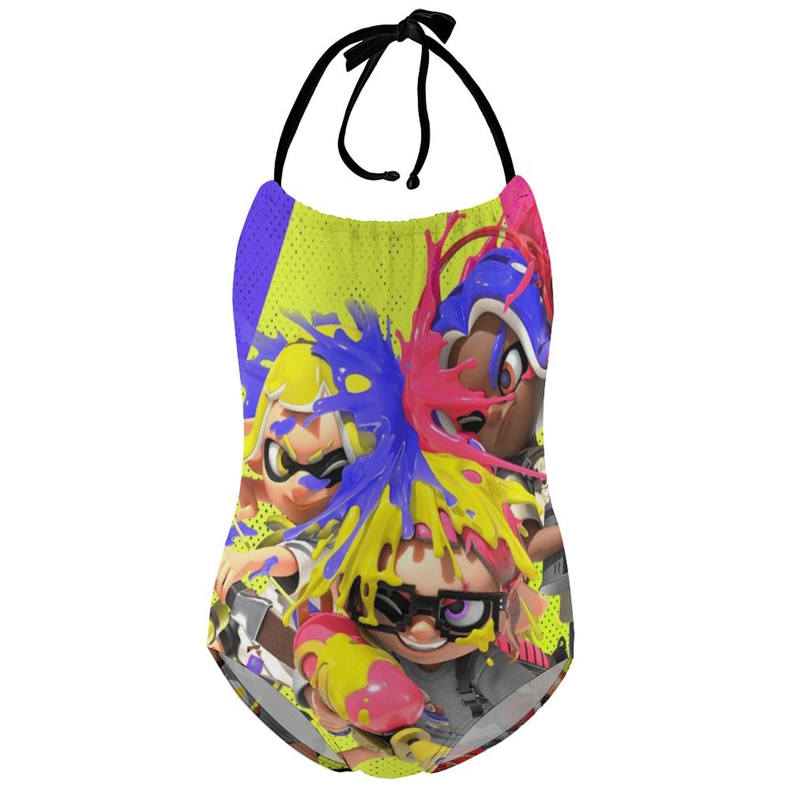 Splatoon Girls One Piece Swimsuits Quick Dry Bathing Suit Swimwear ...
