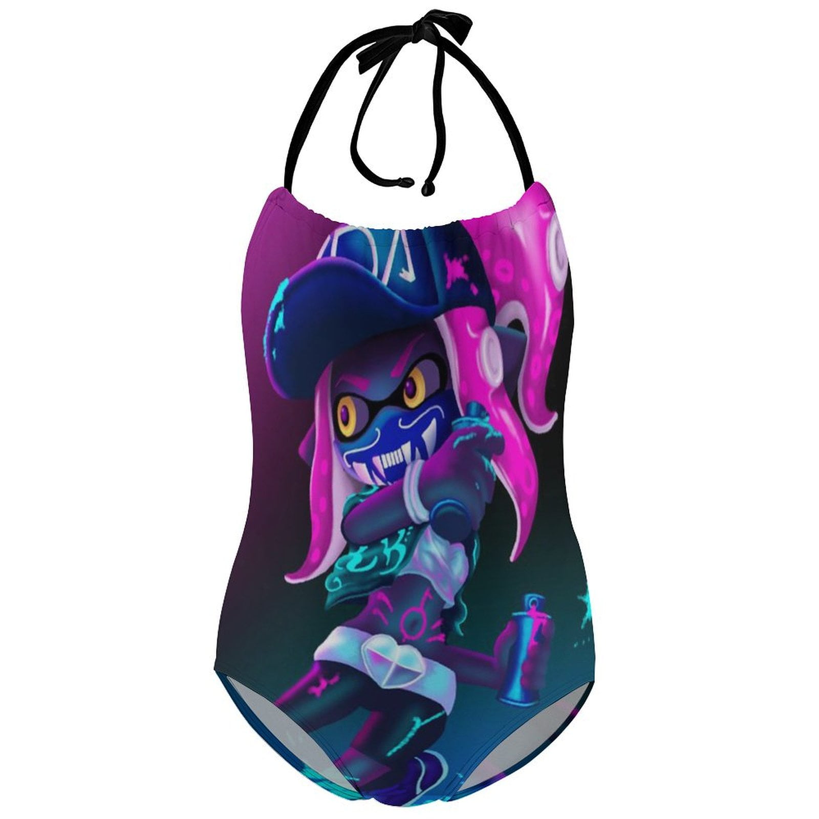 Splatoon Girls One Piece Swimsuits Quick Dry Bathing Suit Swimwear ...