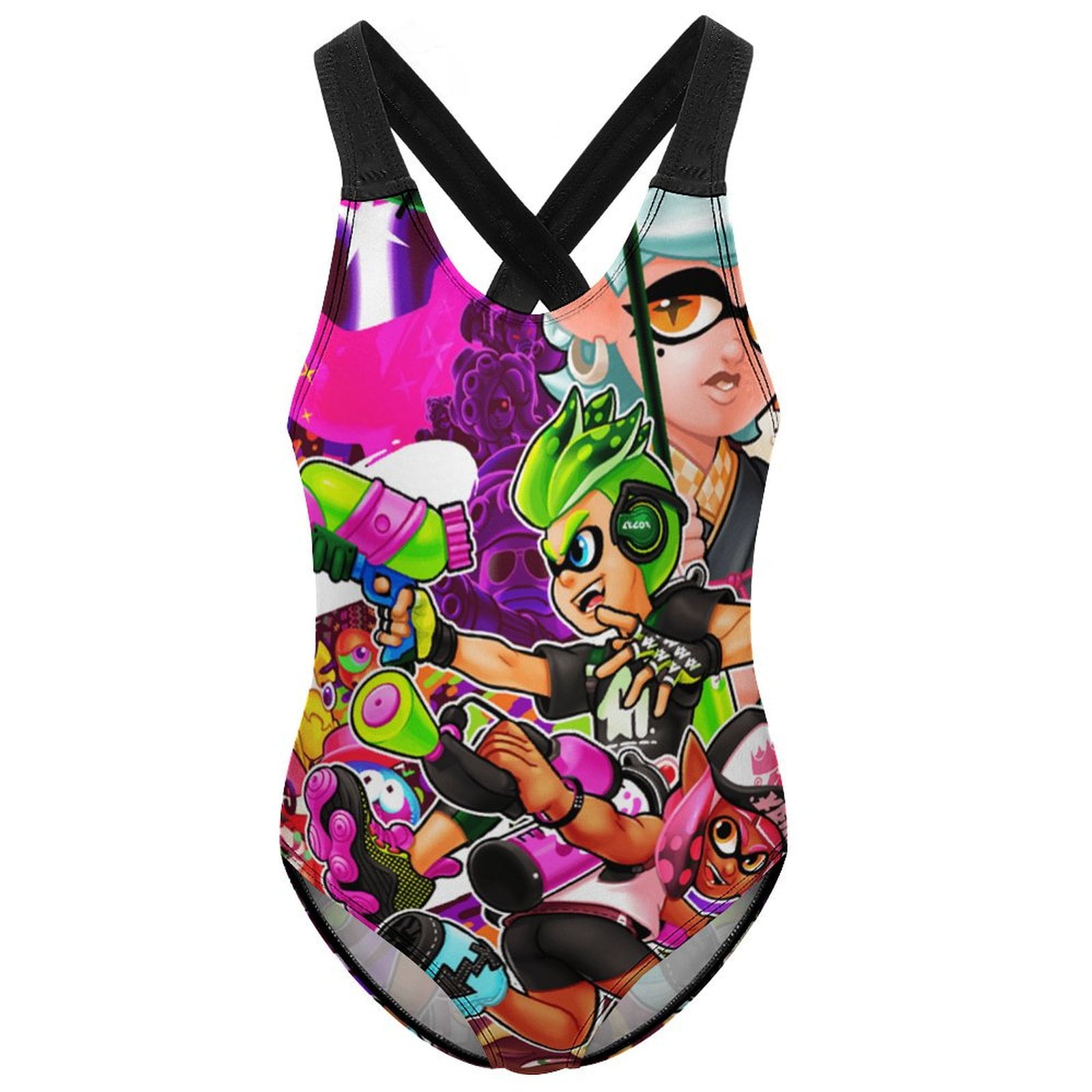Splatoon Inkling Children's One-piece Swimsuit Summer Girl's Swimming ...