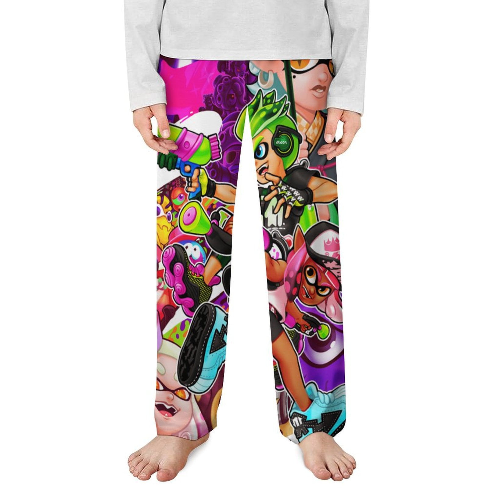 Splatoon Inkling Children's Pajamas Cozy Lounge Straight Leg Sleeping ...