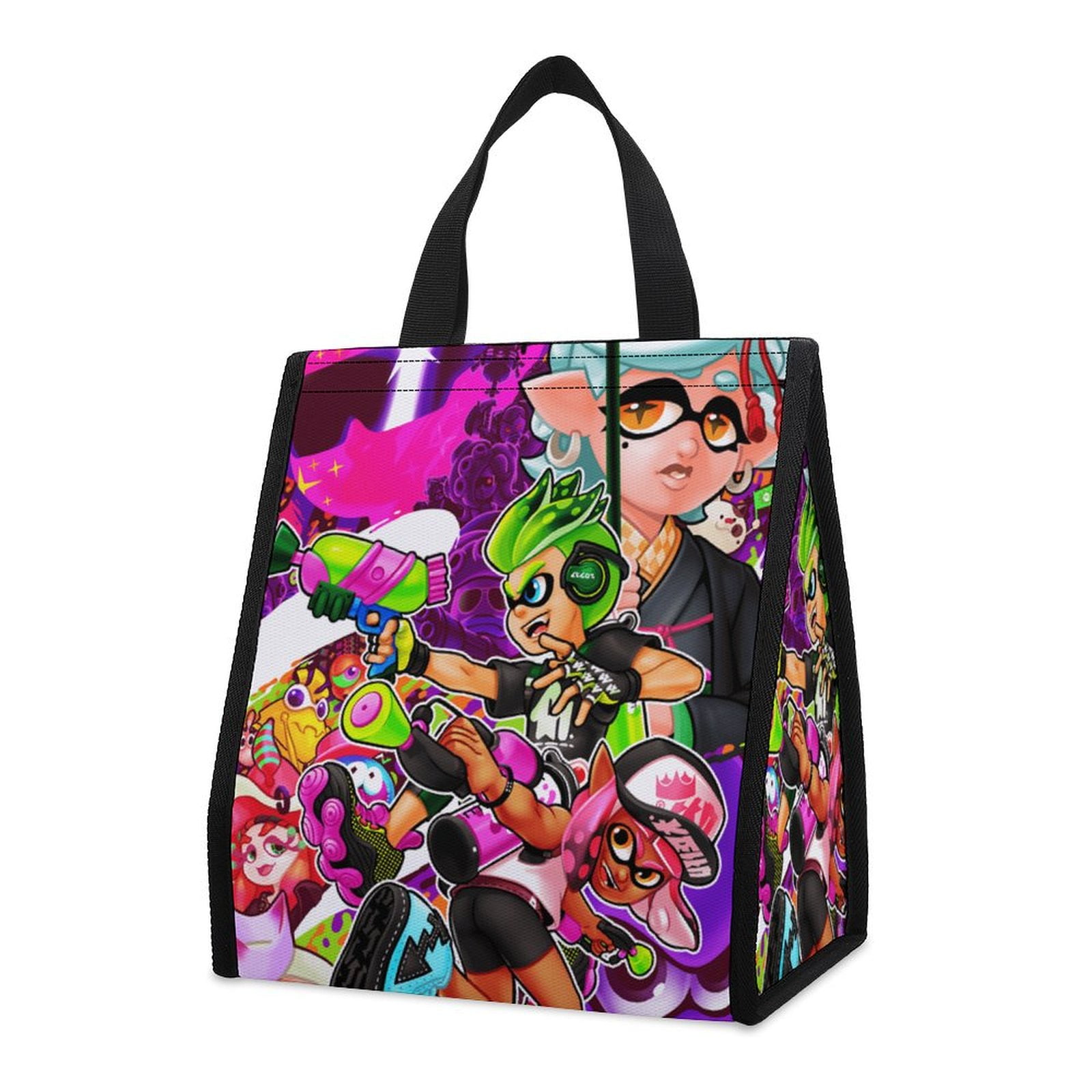 Splatoon Inkling Portable Lunch Bag Folding Insulated Lunchbag Lunch ...