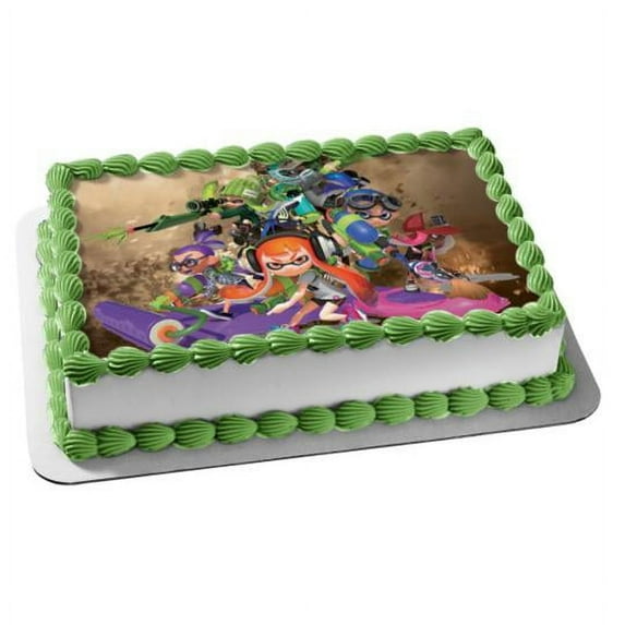 Splatoon Inklings Paintball Shapeshift Edible Cake Topper, by A ...