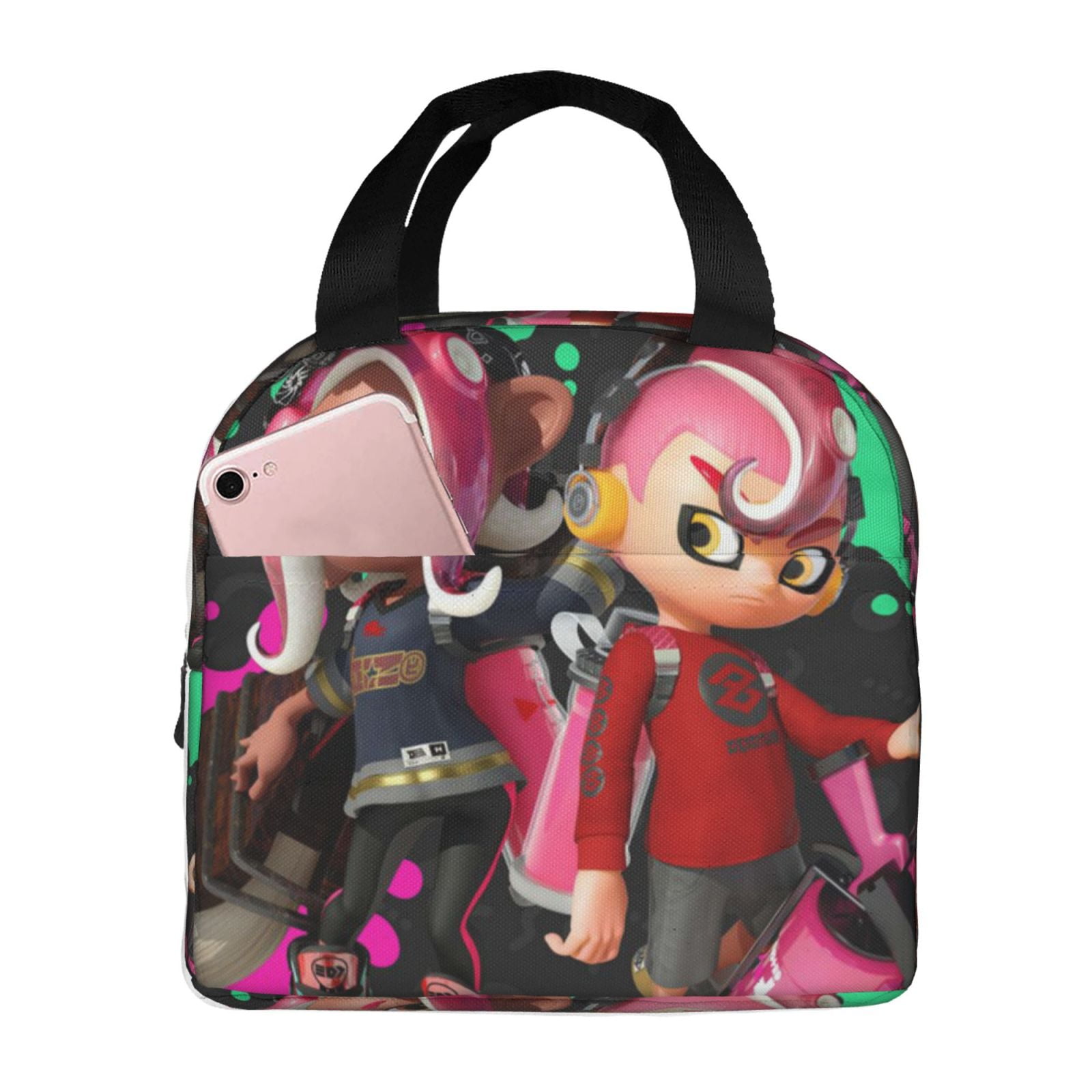 Splatoon Insulated Lunch Bags Thermal Lunch Box Tote Bag Handbag For ...