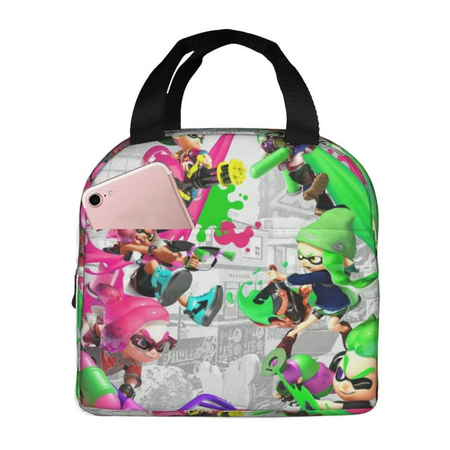 Splatoon Insulated Lunch Bags Thermal Lunch Box Tote Bag Handbag For ...