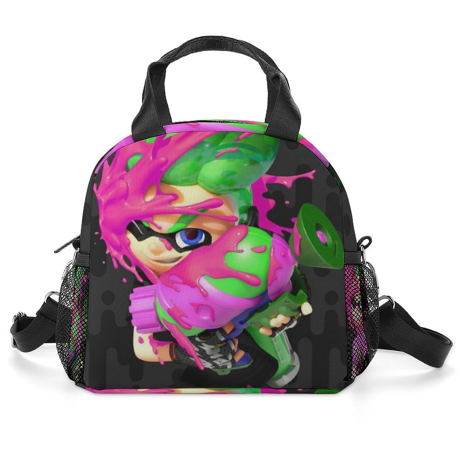 Splatoon Insulated Lunch Tote Bag Trendy Printed Crossbody Bag Thermal ...