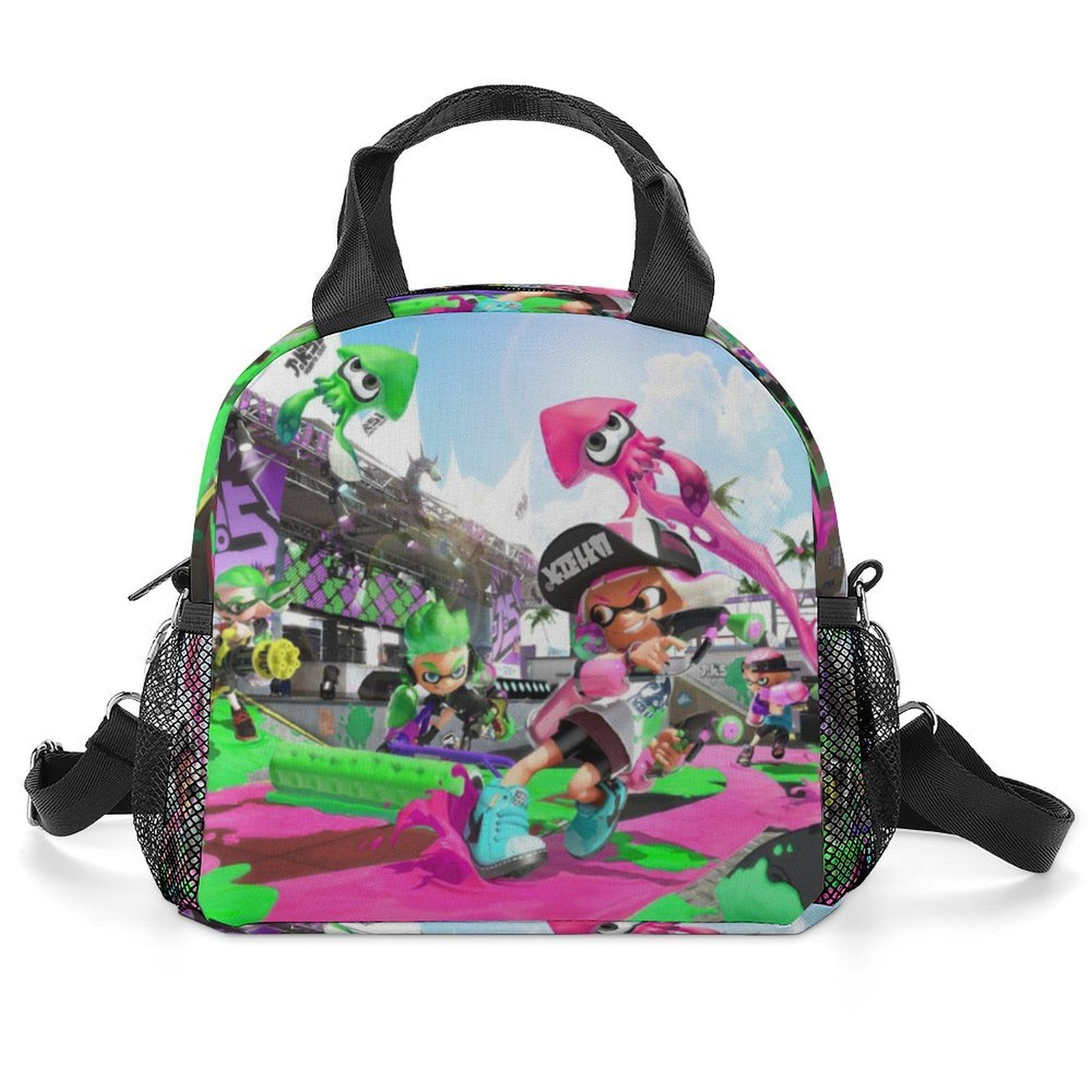 Splatoon Insulated Lunch Tote Bag Trendy Printed Crossbody Bag Thermal ...