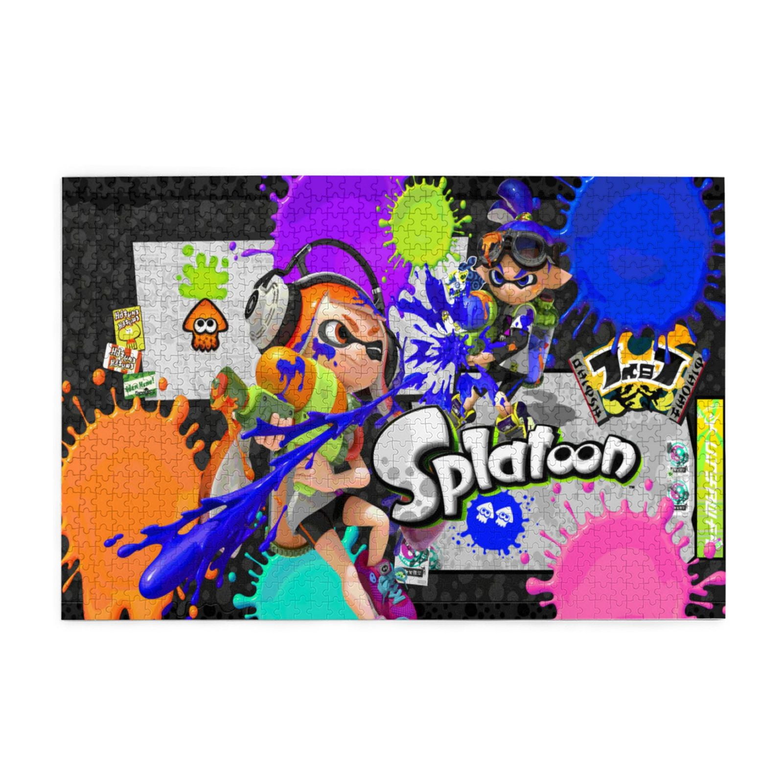 Splatoon Jigsaw Puzzle 1000 Piece Art Puzzles for Adults Kids Families ...