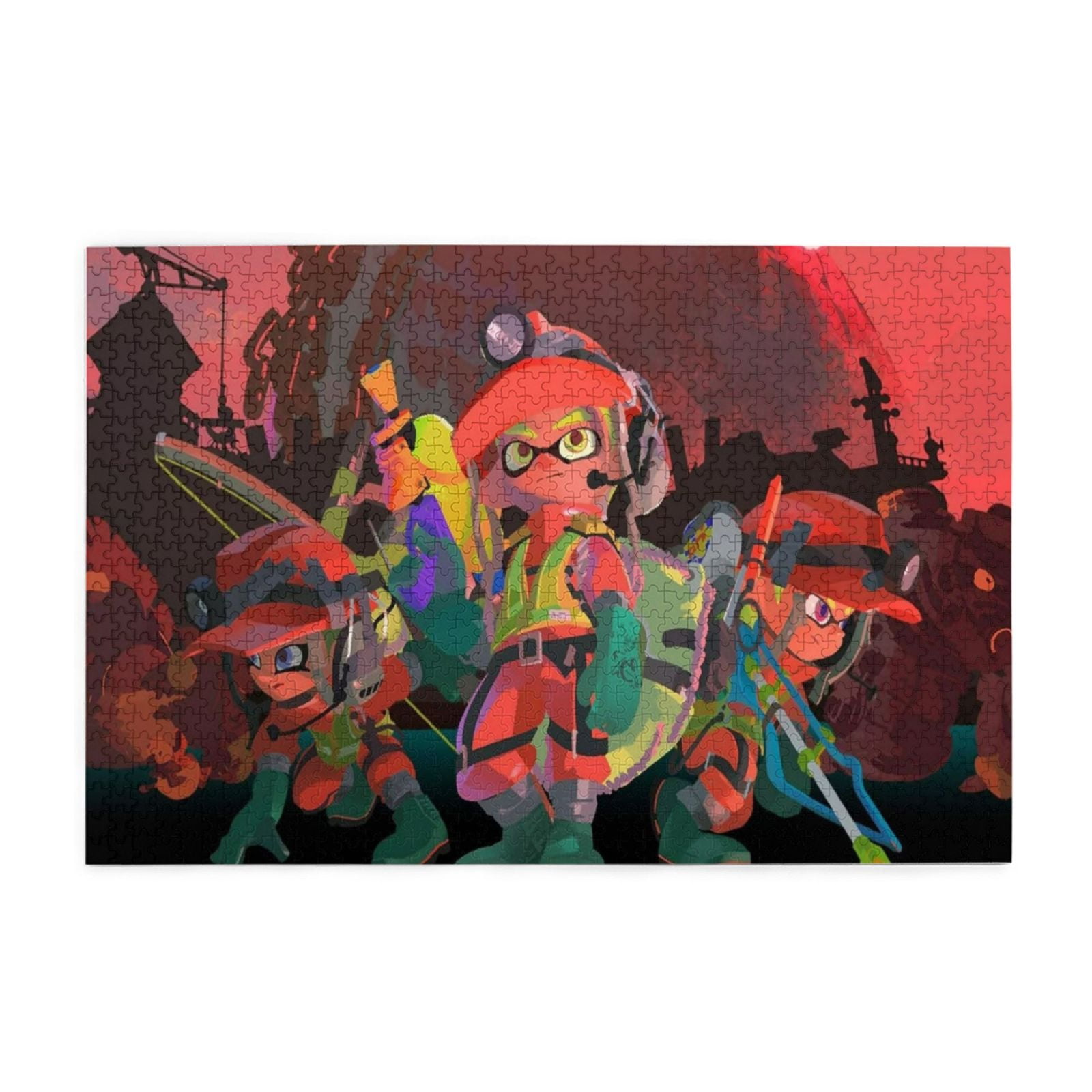 Splatoon Jigsaw Puzzle 1000 Piece Art Puzzles for Adults Kids Families ...