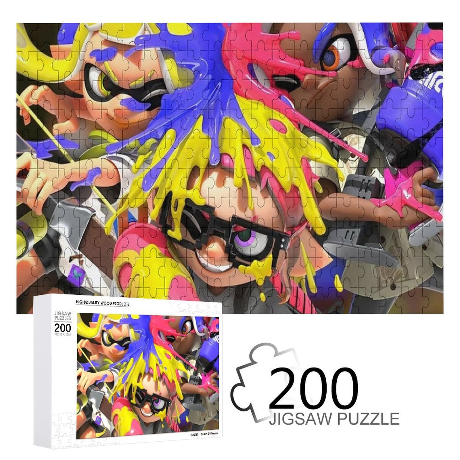 Splatoon Jigsaw Puzzle 200 Piece Art Puzzles for Adults Kids Families ...