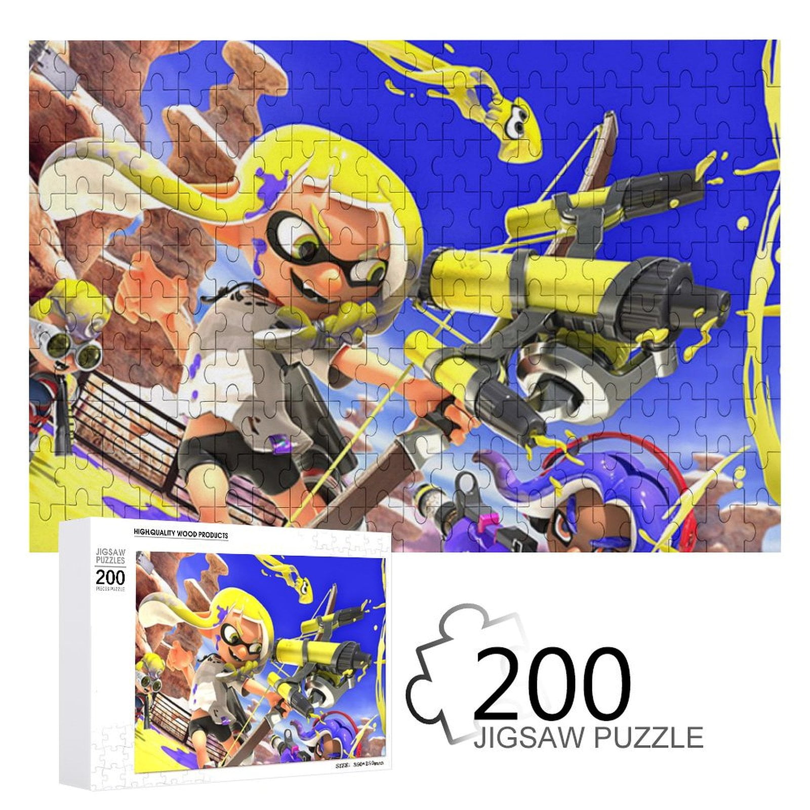 Splatoon Jigsaw Puzzle 200 Piece Art Puzzles for Adults Kids Families ...