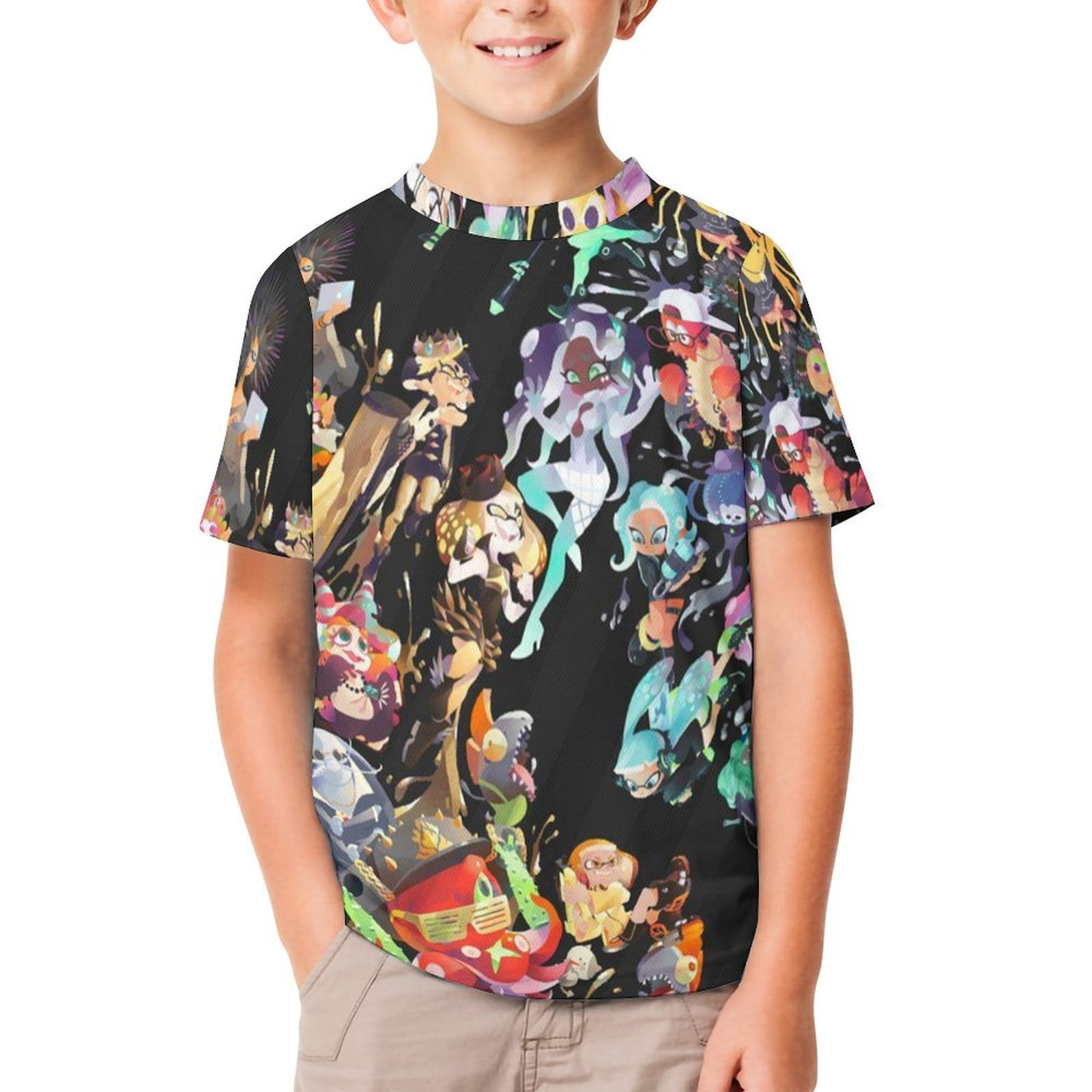 Splatoon Kid's T-Shirt Short Sleeve T-Shirt Tops Summer Tee Shirt for ...