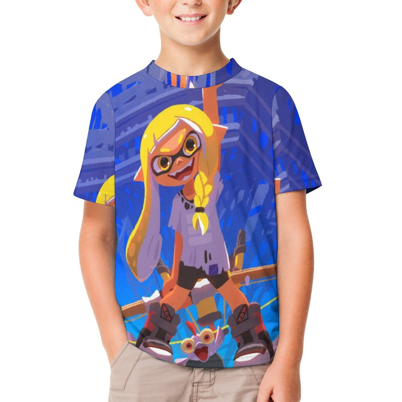 Splatoon Kid's T-Shirt Short Sleeve T-Shirt Tops Summer Tee Shirt for ...