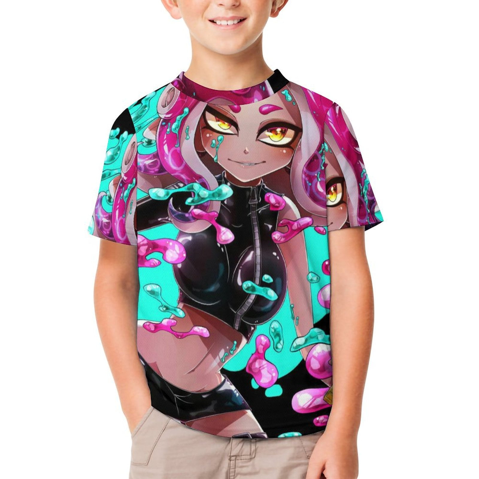 Splatoon Kid's T-Shirt Short Sleeve T-Shirt Tops Summer Tee Shirt for ...