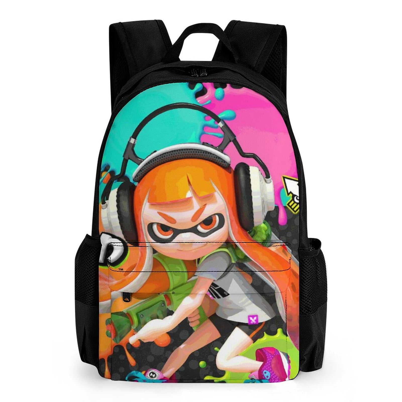 Splatoon Backpacks Lightweight Casual Bookbags Travel Daypack Bookbags ...