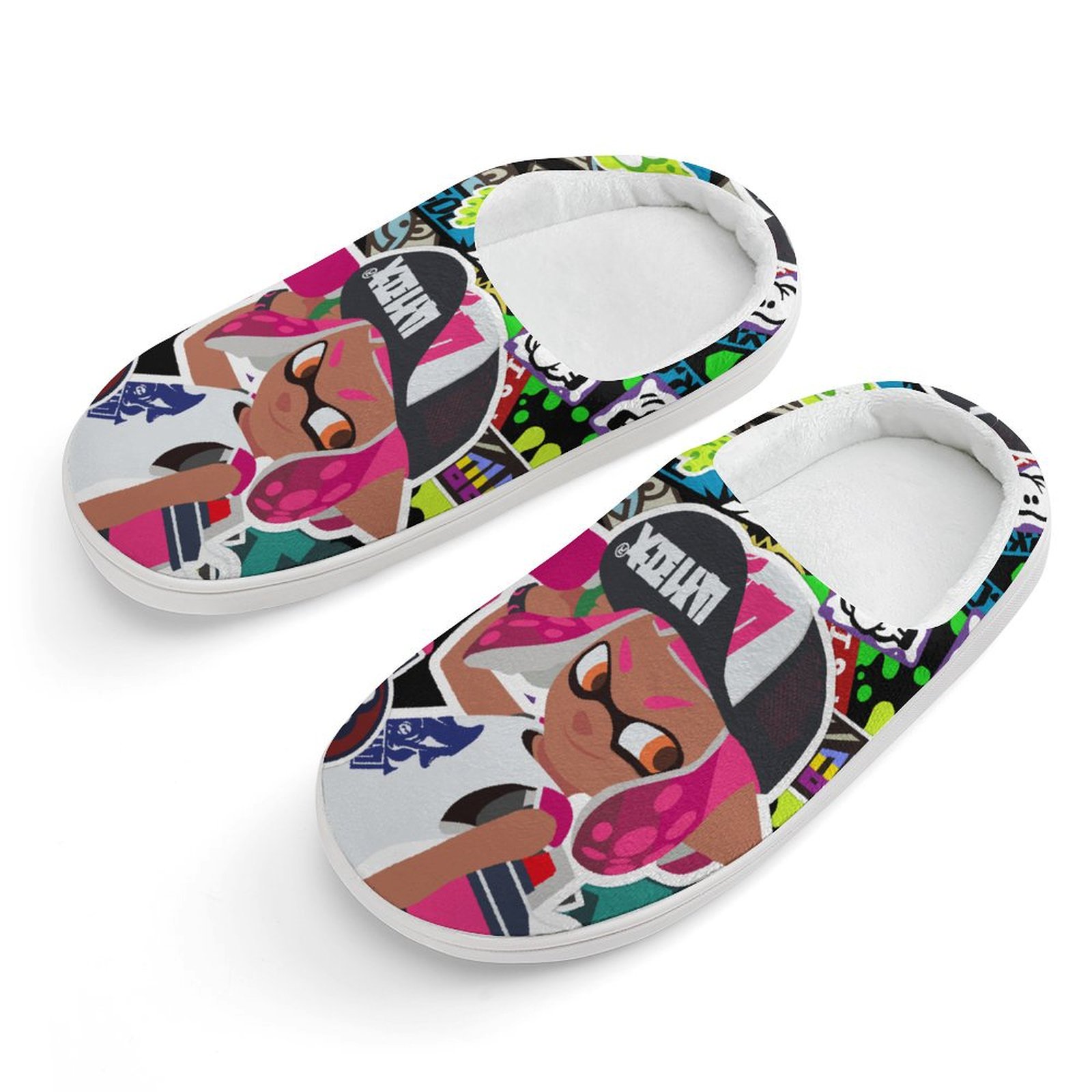 Splatoon Kids Slippers Boys Girls Warm Soft Memory Foam House Slippers ...