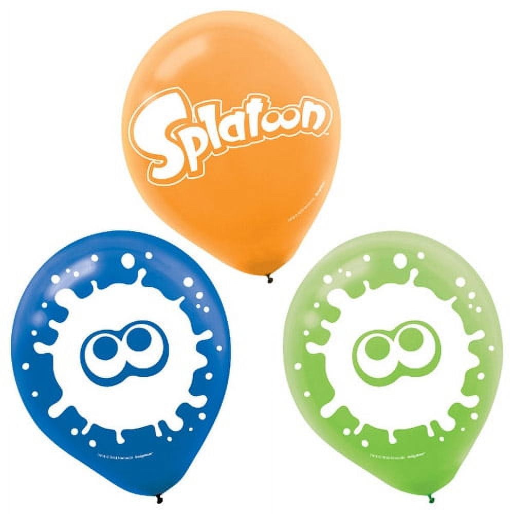 Splatoon Latex Balloons (6ct) - Walmart.com