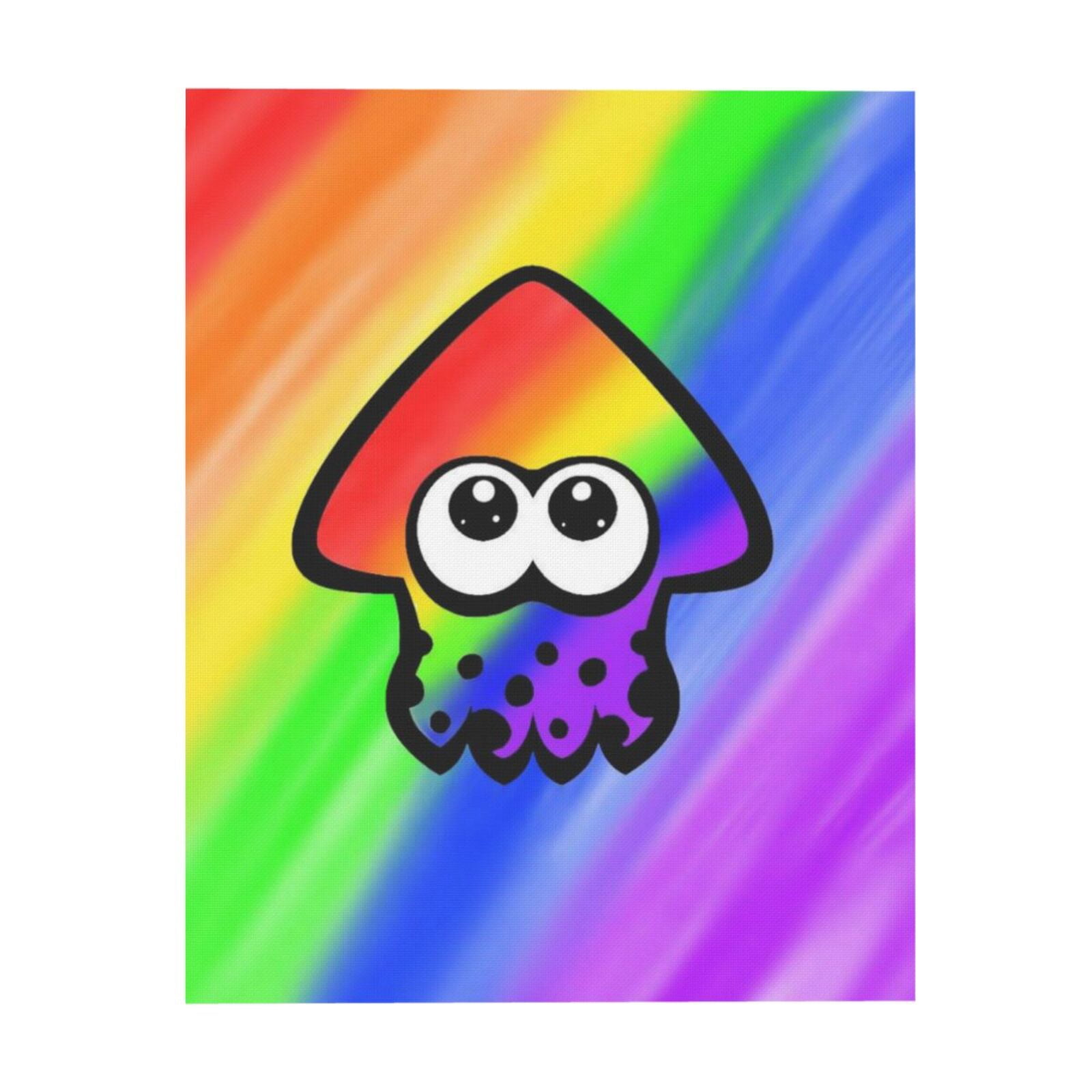 Splatoon Logo Canvas Decorative Poster Gift Art Picture Painting ...
