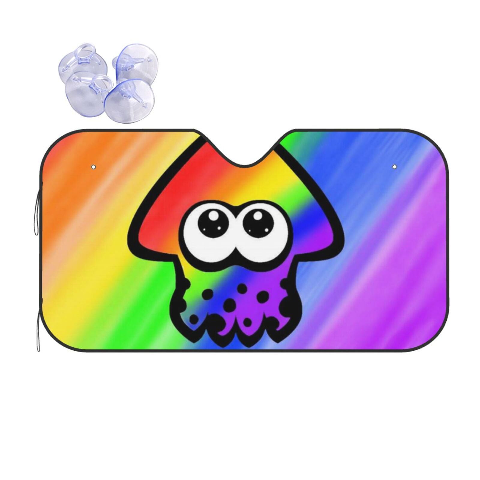Splatoon Logo Car Windshield Sun Shade Accessories Foldable Automotive ...