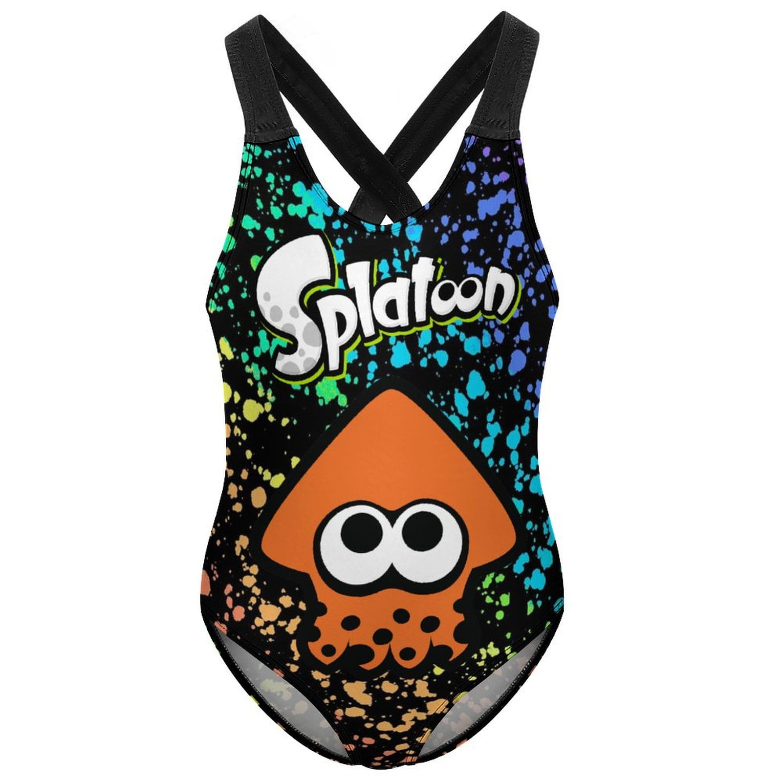 Splatoon Logo Children's One-piece Swimsuit Summer Girl's Swimming Pool ...