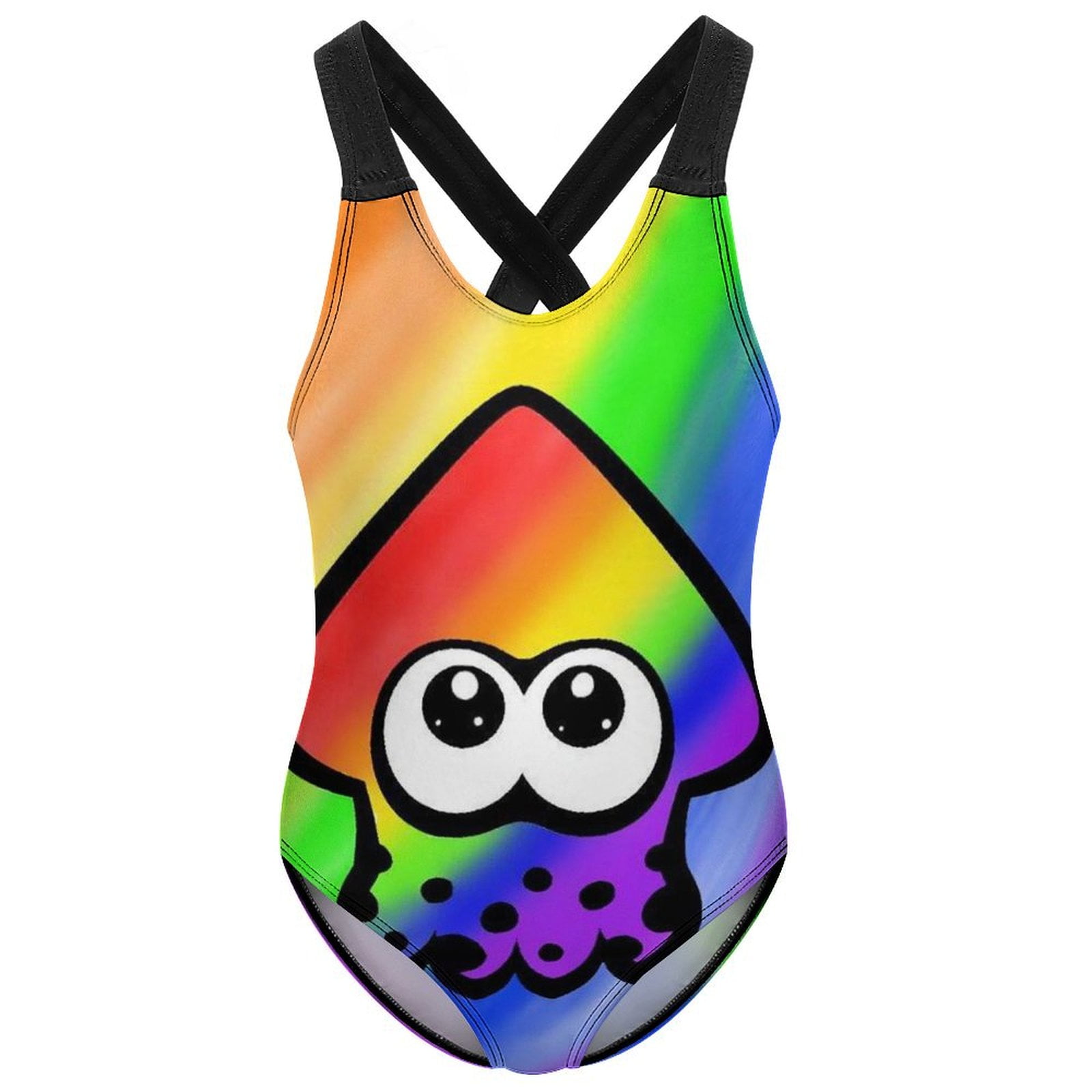 Splatoon Logo Children's One-piece Swimsuit Summer Girl's Swimming Pool ...