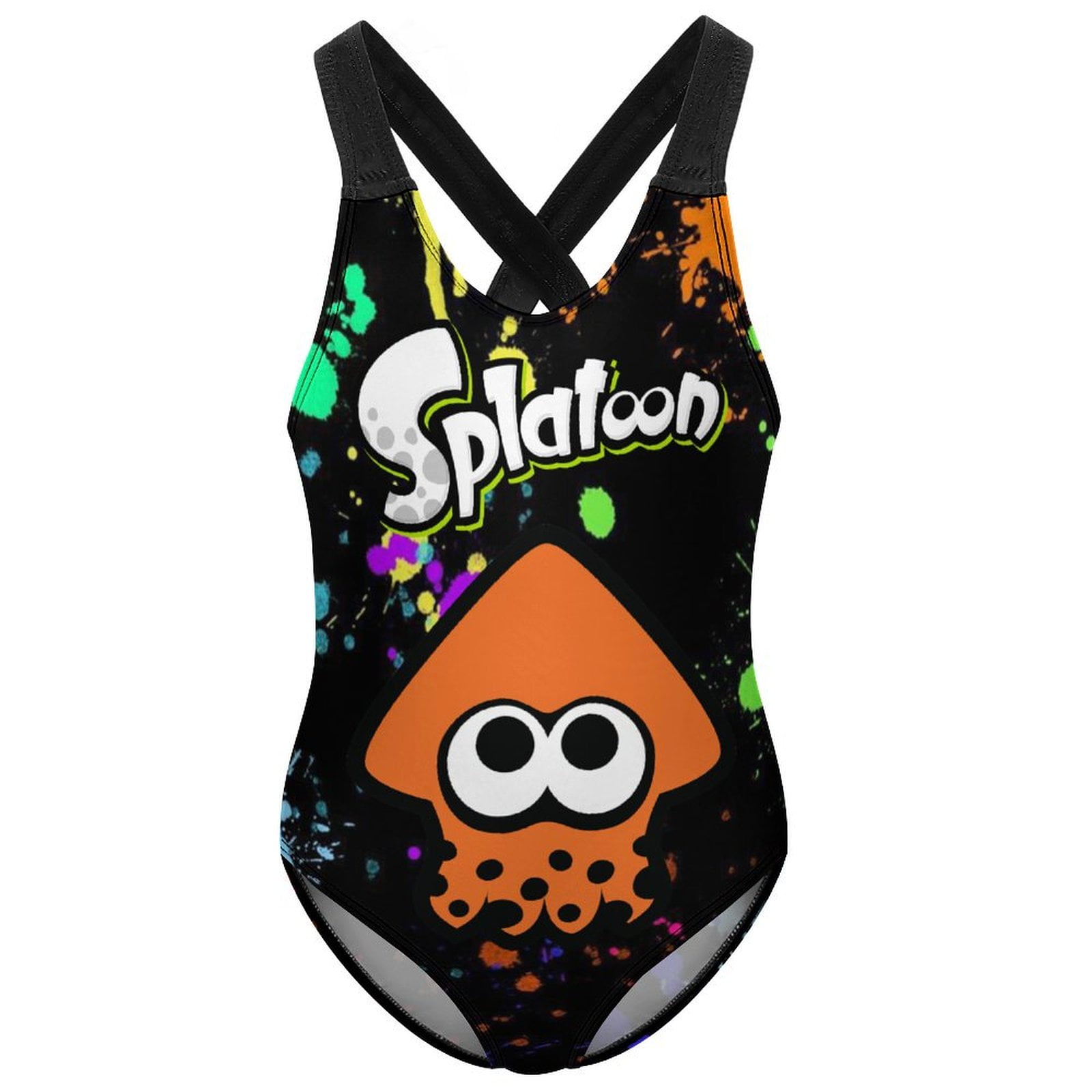 Splatoon Logo Children's One-piece Swimsuit Summer Girl's Swimming Pool ...
