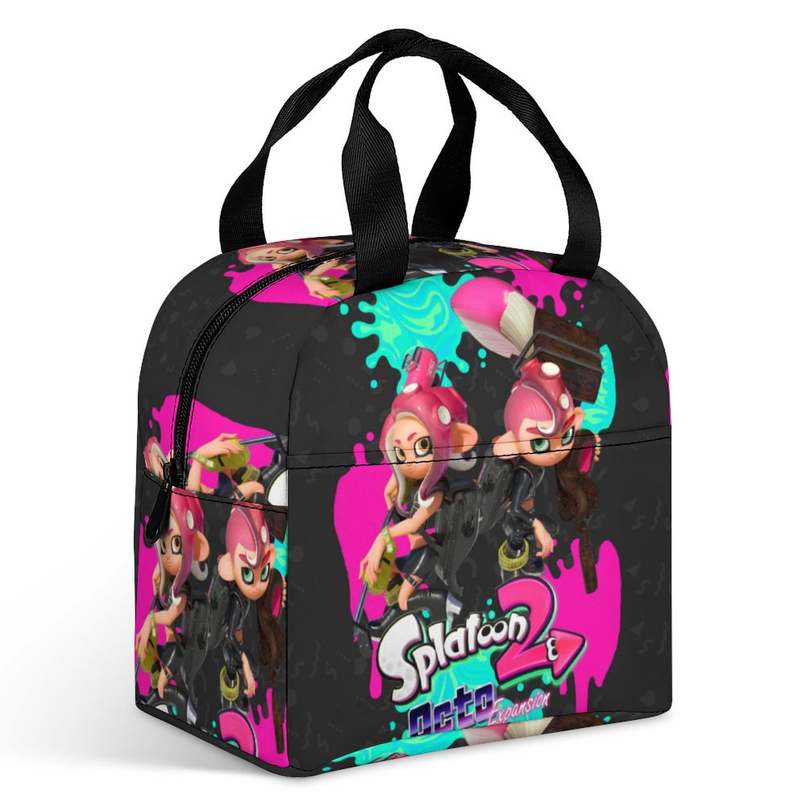 Splatoon Lunch Bag Reusable Lunch Box Container Bag Insulated Meal Tote ...