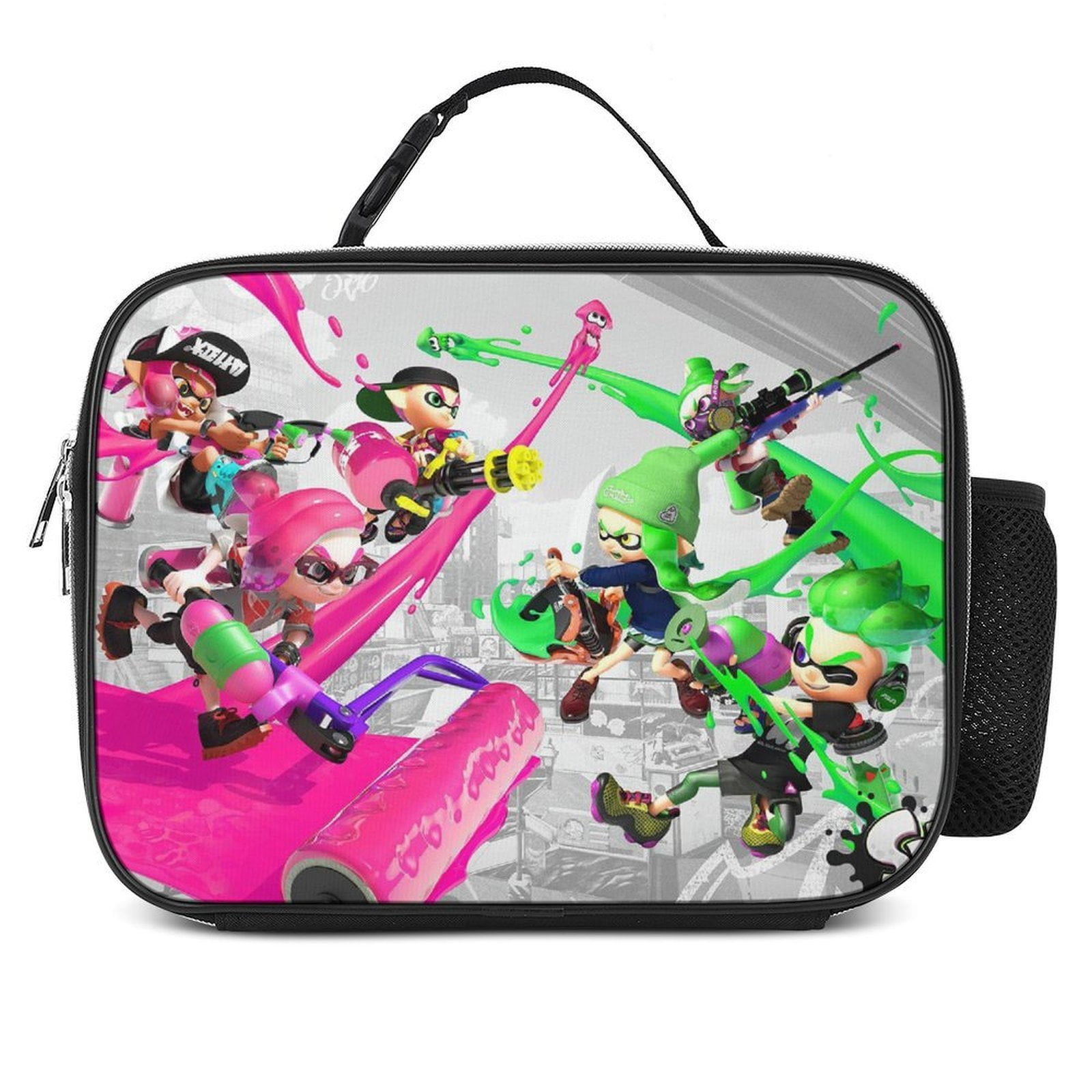 Splatoon Lunch Box Reusable Lunch Bag Insulated Portable Lunch Tote Bag ...