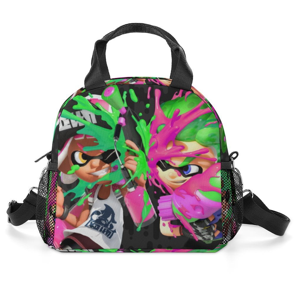 Splatoon Lunch Box Reusable Lunch Bag Insulated Portable Lunch Tote Bag ...