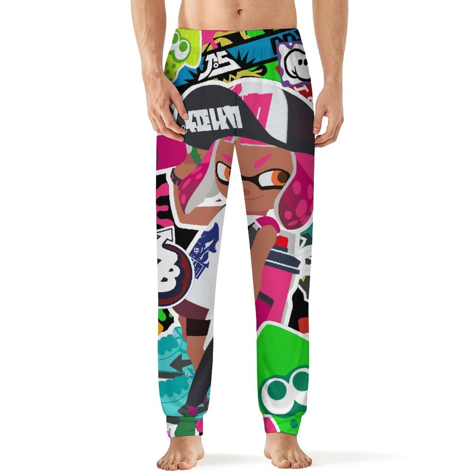 Splatoon Men's Lightweight Pajama Pants Soft Lounge Sleep Joggers ...