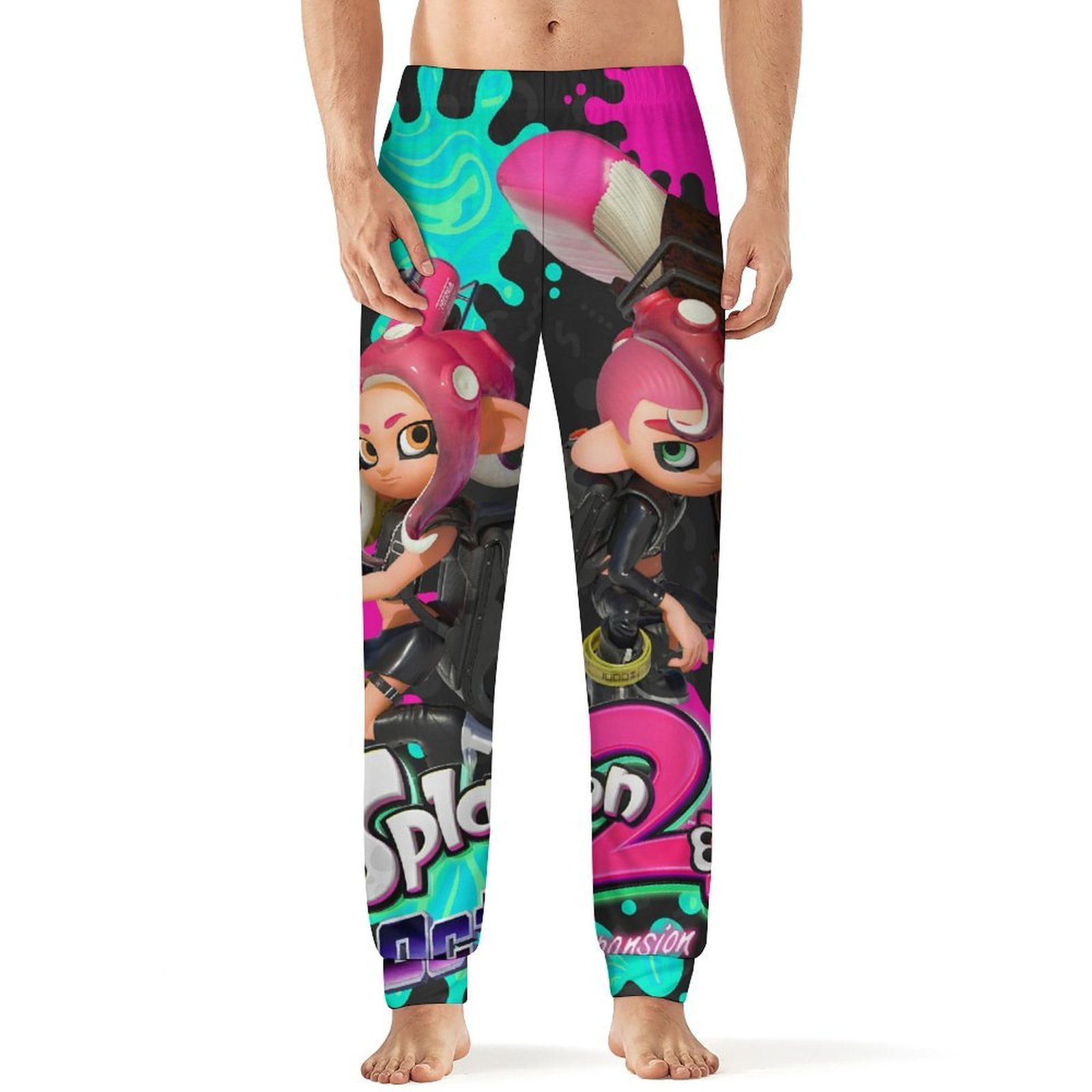 Splatoon Men's Lightweight Pajama Pants Soft Lounge Sleep Joggers ...