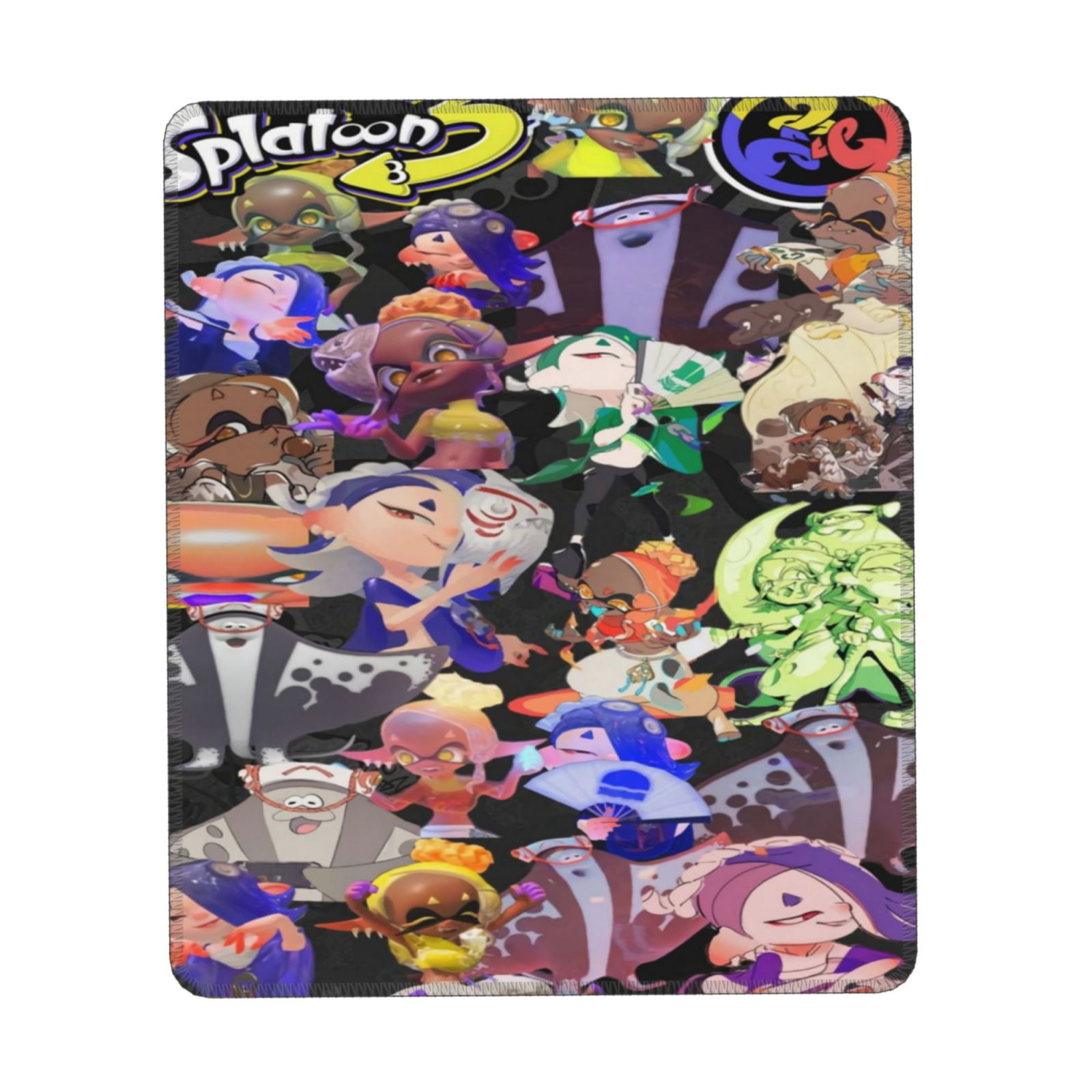 Splatoon Mouse Pad Personalized Gaming Mouse Mat With Stitched Edge Non ...