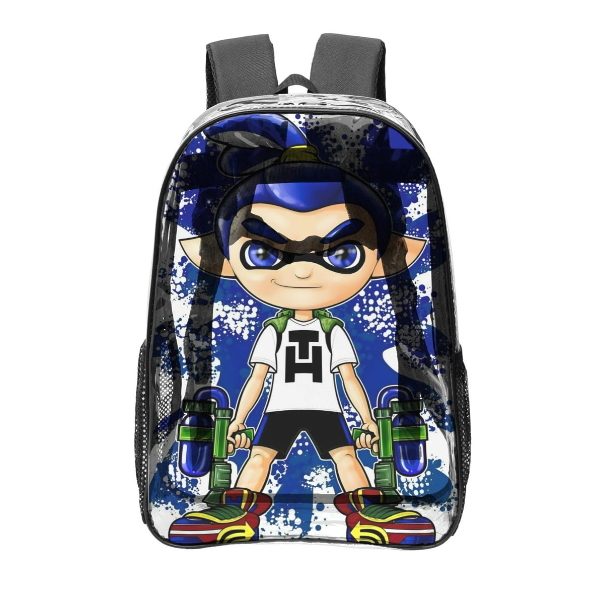 Splatoon Pattern Transparent Backpack Lightweight And fashionable ...