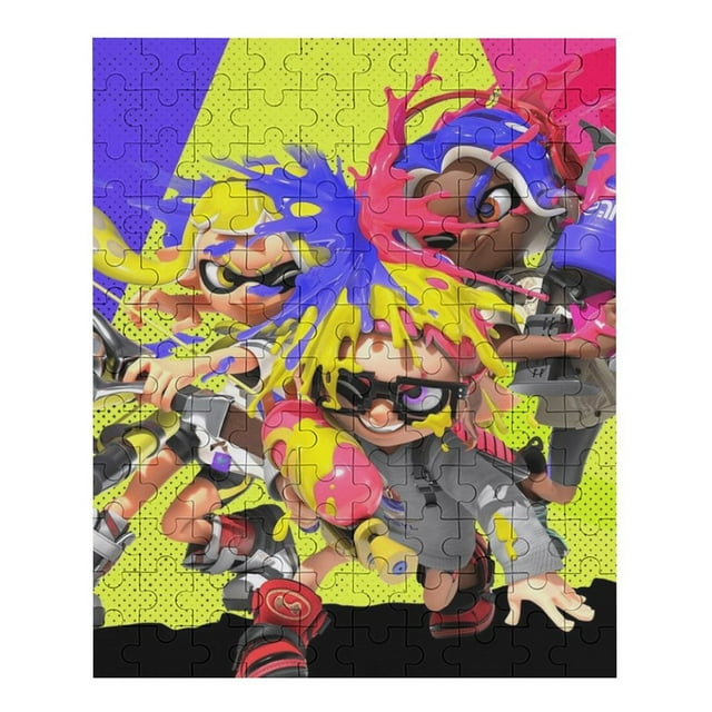 Splatoon Picture Puzzle 120 PCS Wooden Puzzle Artwork Jigsaw Puzzles ...