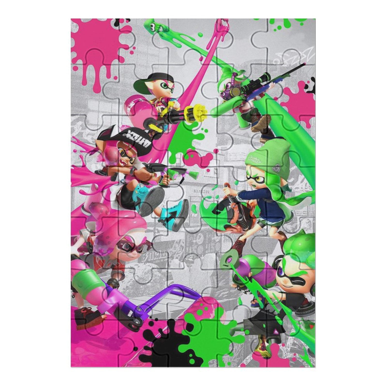 Splatoon Picture Puzzle 35 PCS Wooden Puzzle Artwork Jigsaw Puzzles for ...
