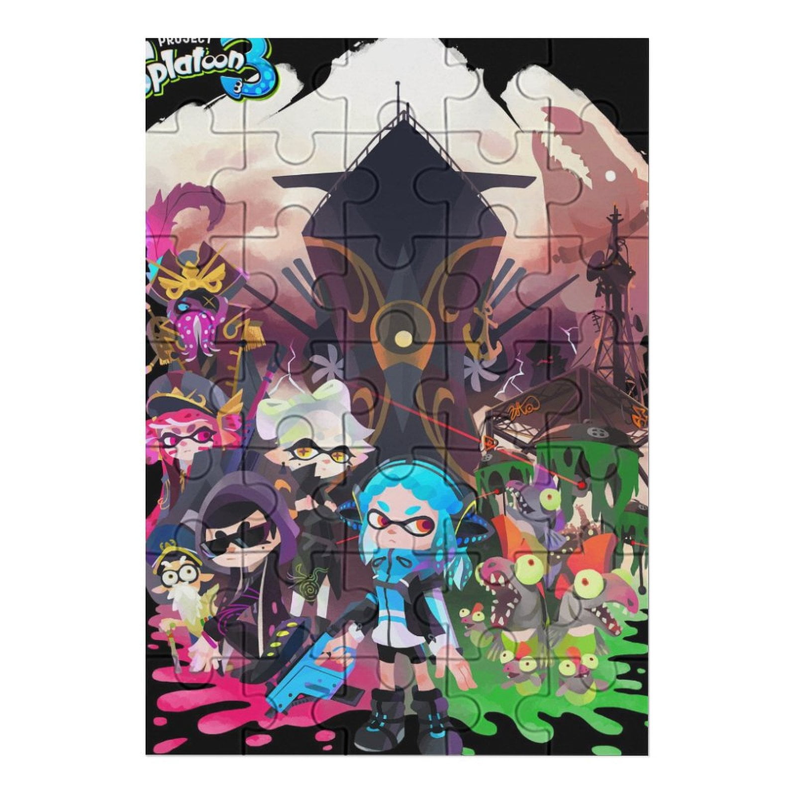 Splatoon Picture Puzzle 35 PCS Wooden Puzzle Artwork Jigsaw Puzzles for ...