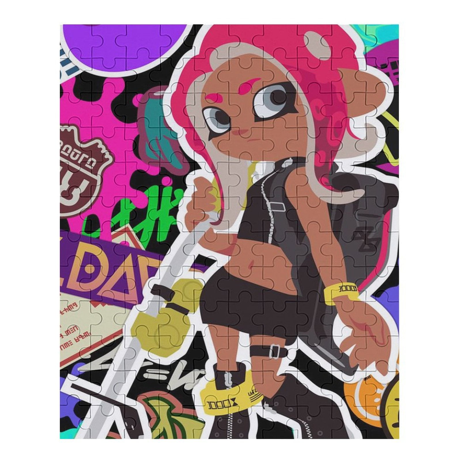 Splatoon Picture Puzzle 70 PCS Wooden Puzzle Artwork Jigsaw Puzzles for ...