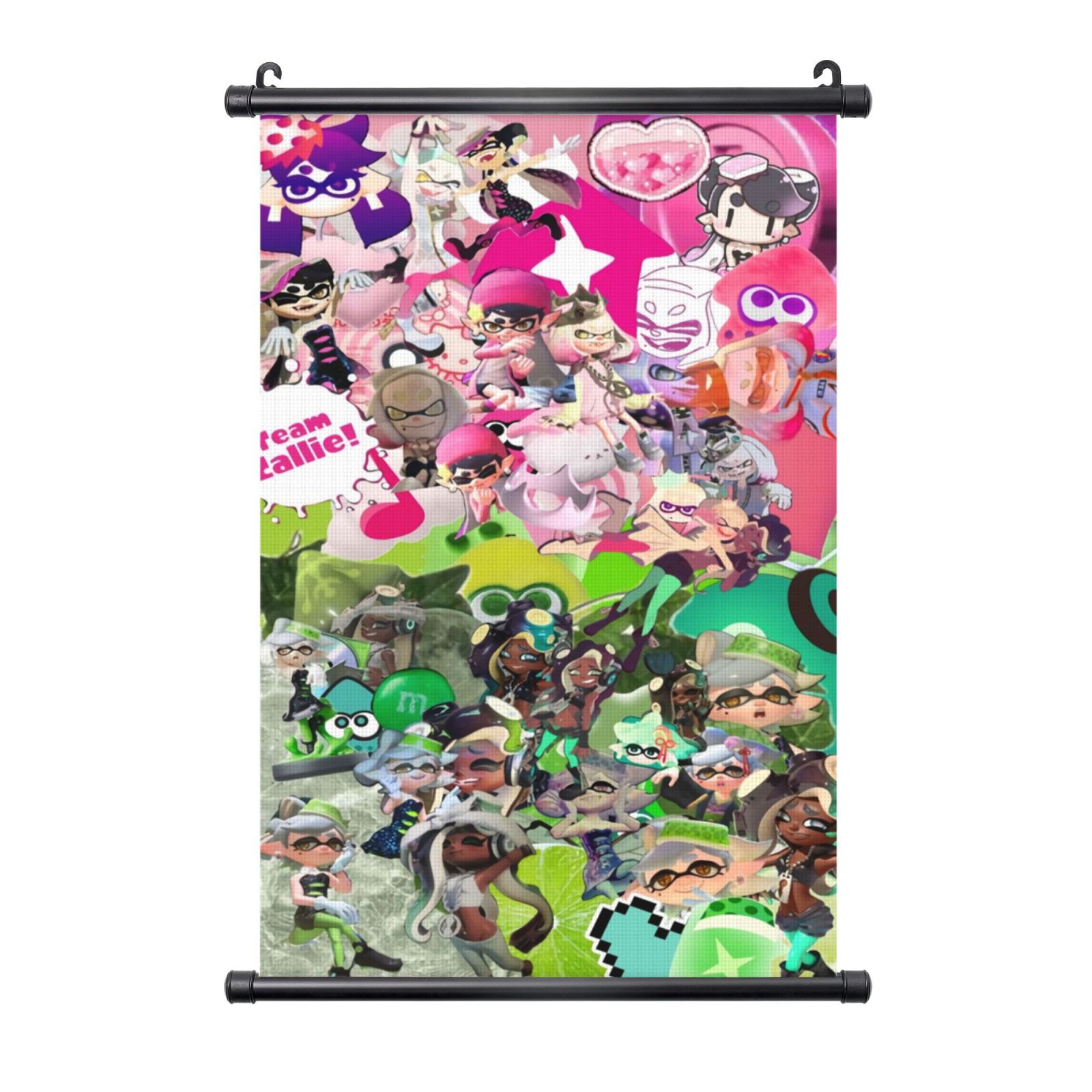 Splatoon Poster Aesthetic Canvas PVC Shaft Wall Art Hanging Hanger ...