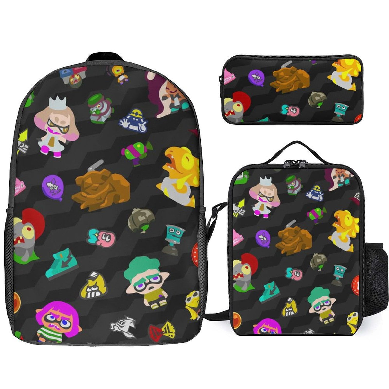 Splatoon Schoolbag With Lunch Bag Pencil Case Set Unisex Laptop ...