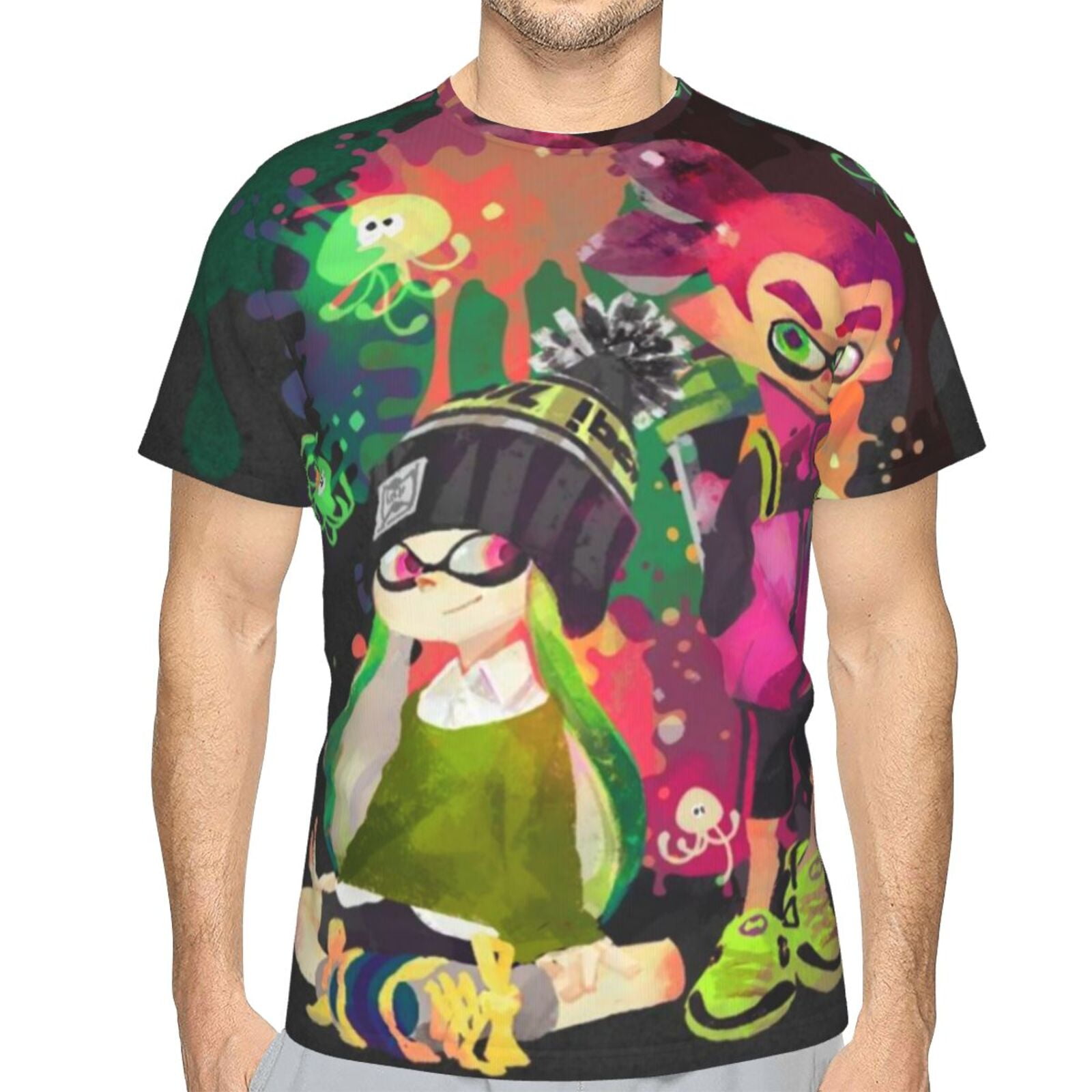 Splatoon Shirt 3d Printed T Shirt Crewneck Short Sleeve Top Tees For ...