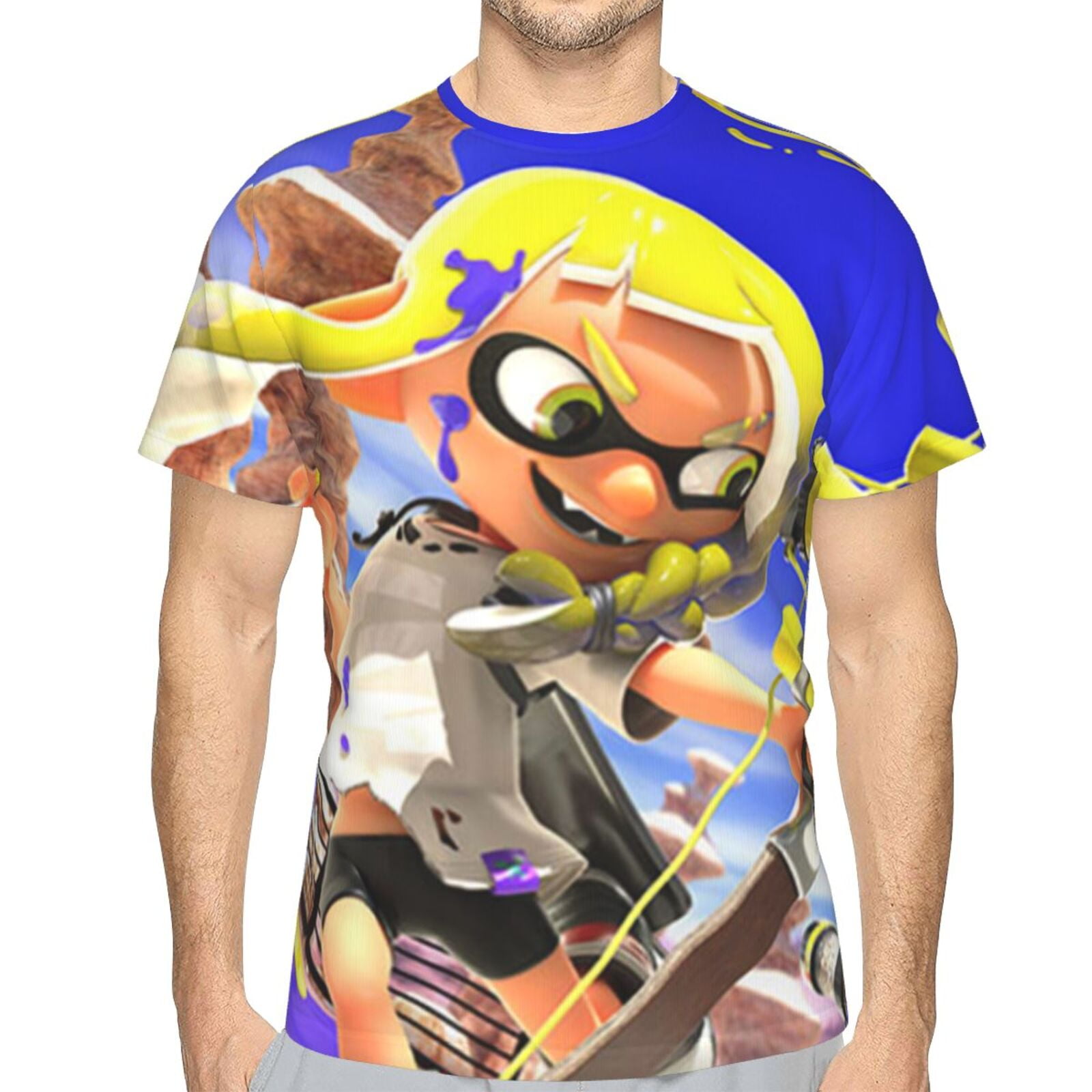 Splatoon Shirt 3d Printed T Shirt Crewneck Short Sleeve Top Tees For ...