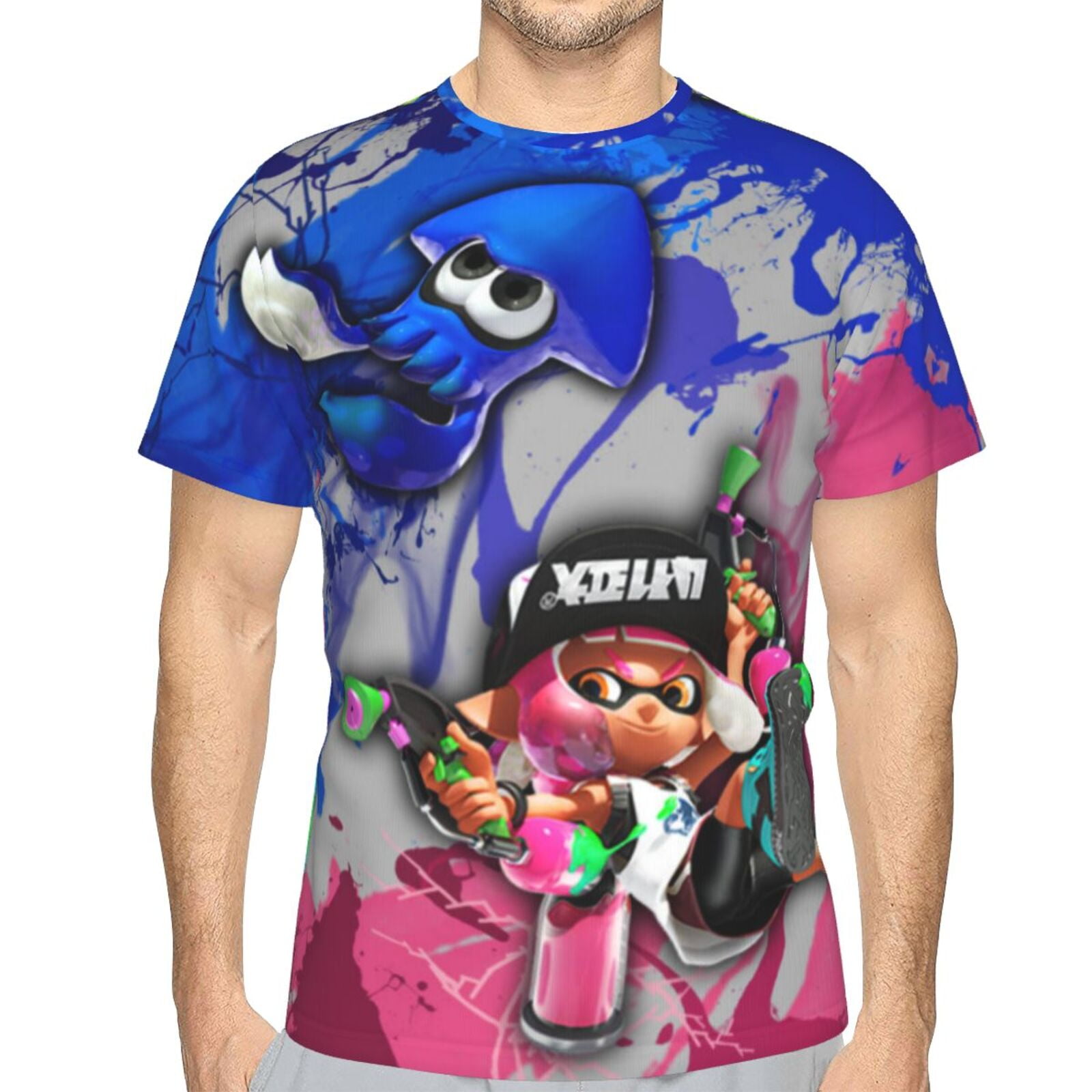 Splatoon Shirt 3d Printed T Shirt Crewneck Short Sleeve Top Tees For ...