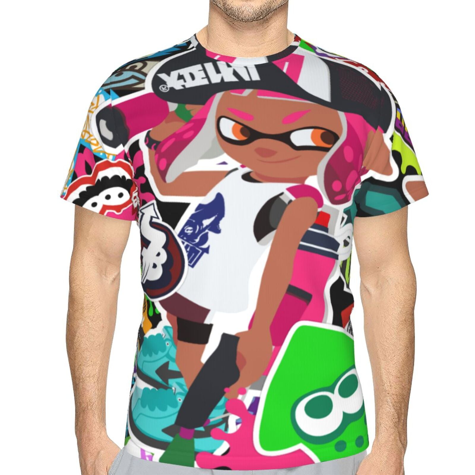 Splatoon Shirt 3d Printed T Shirt Crewneck Short Sleeve Top Tees For ...