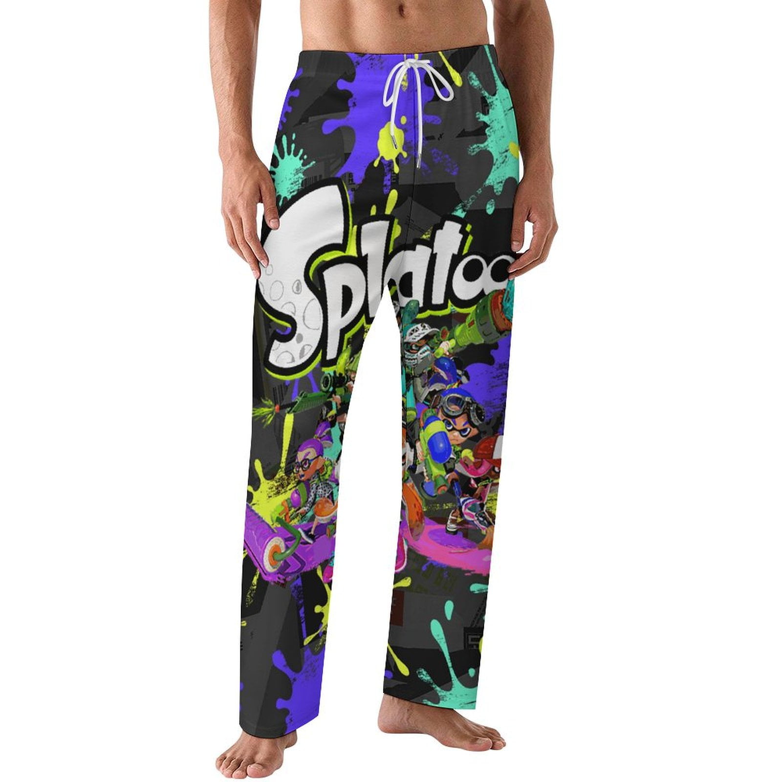 Splatoon Splatoon Men Pajama Pants Bottoms Lounge Pants Elastic Waist ...