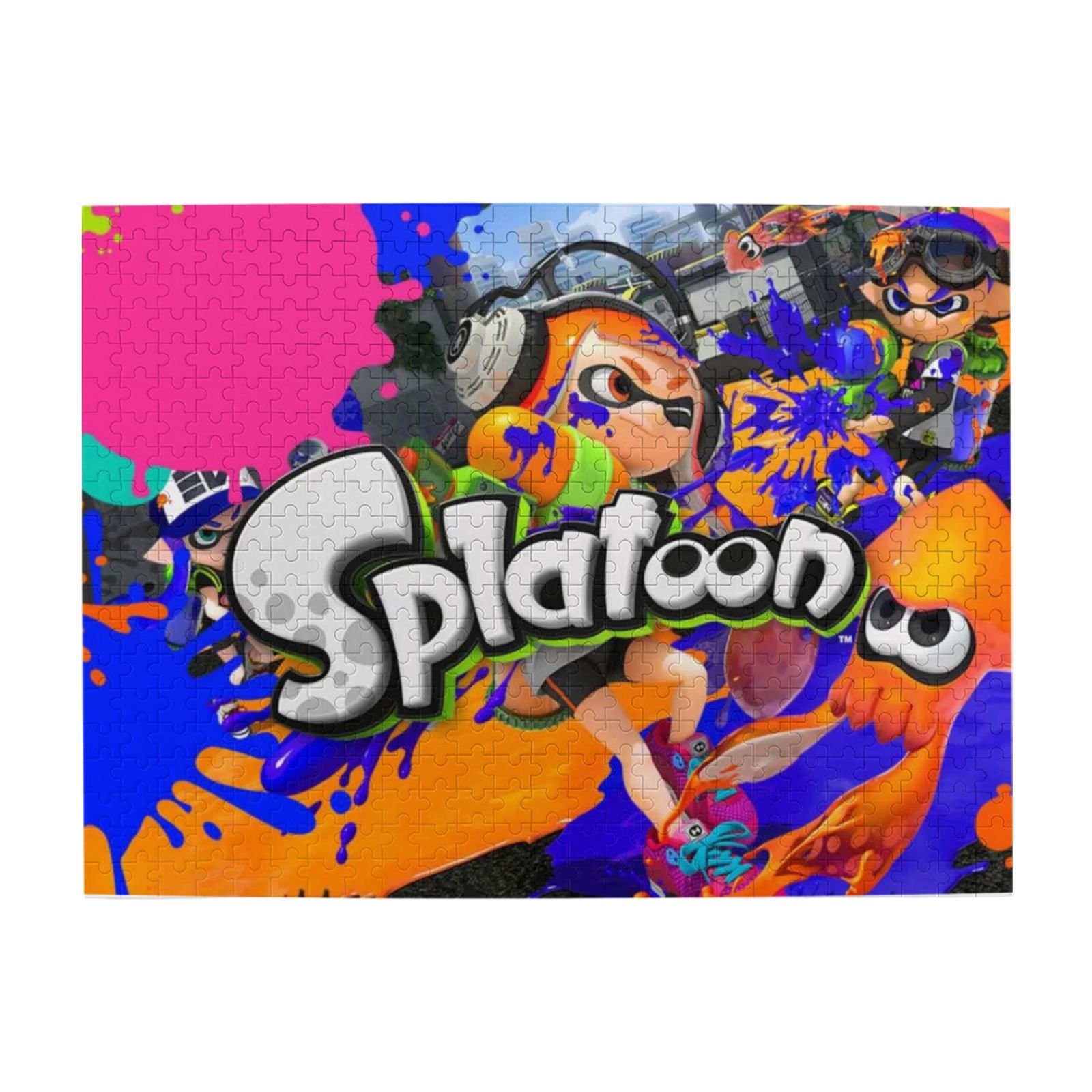 Splatoon Splatter Game Wooden Jigsaw Puzzles Accessories Intellectual ...