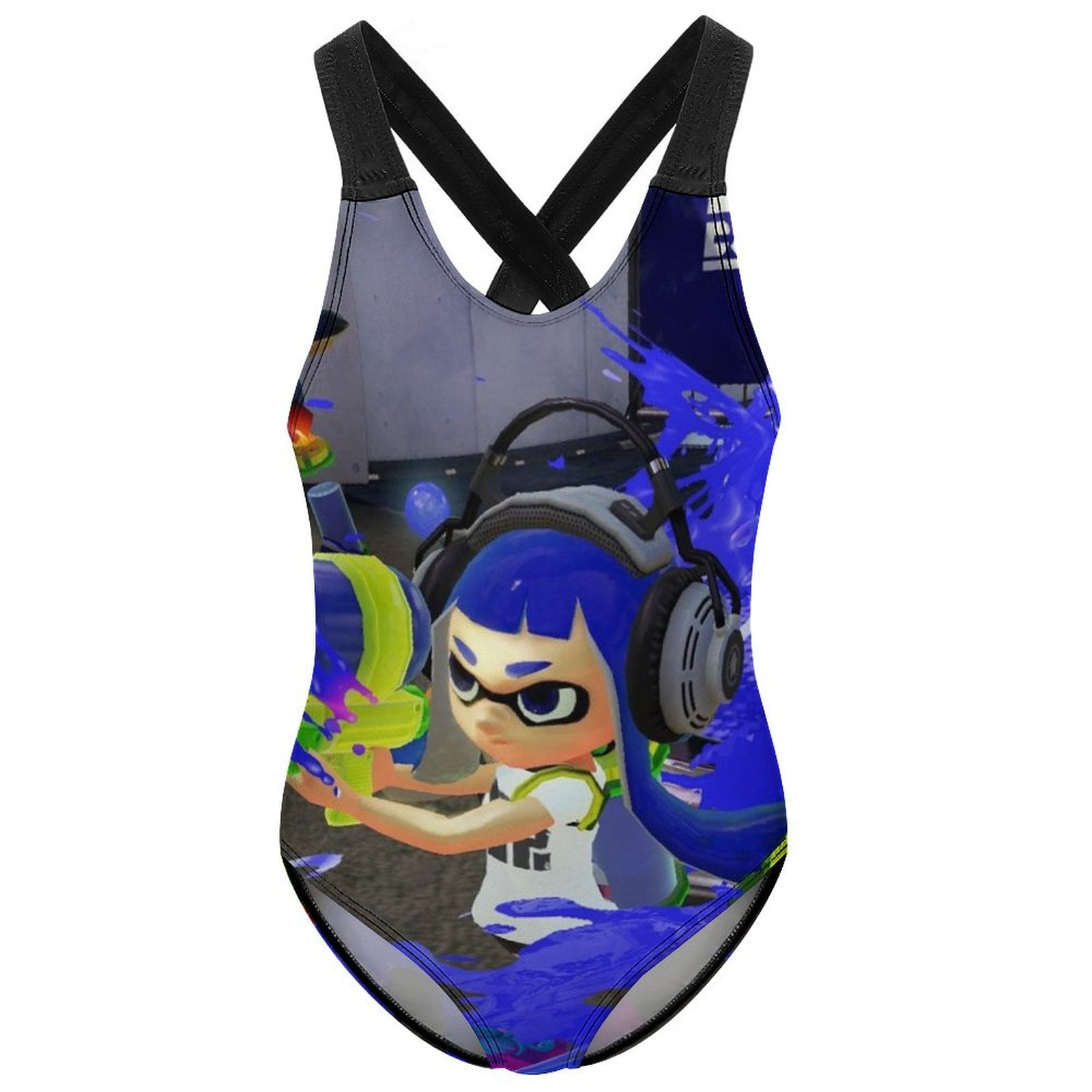 Splatoon Squid Children's One-piece Swimsuit Summer Girl's Swimming ...