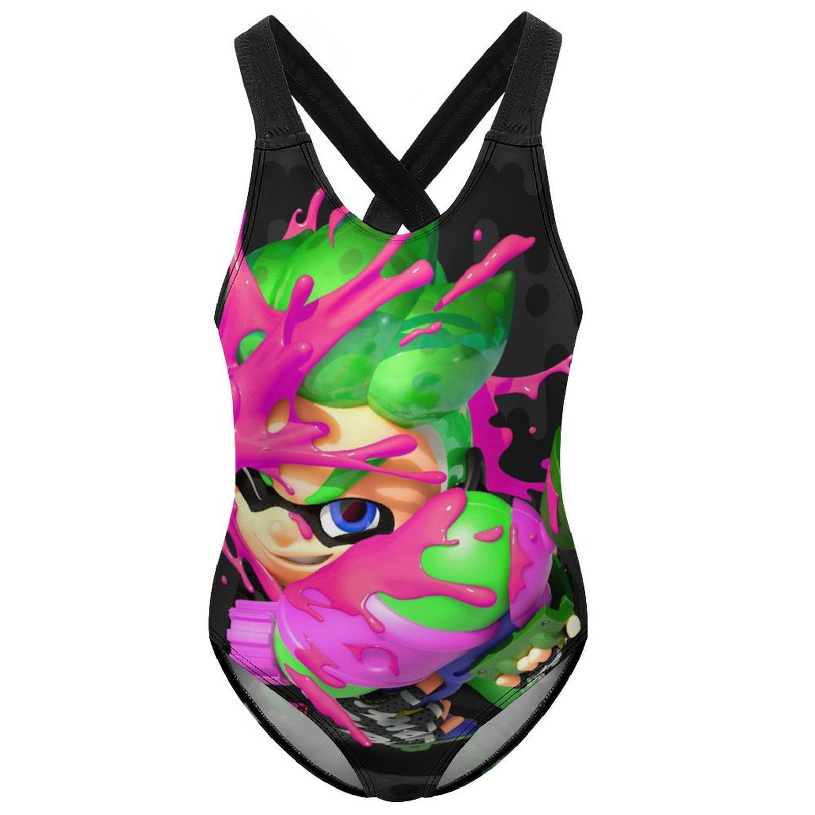 Splatoon Squid Children's One-piece Swimsuit Summer Girl's Swimming ...