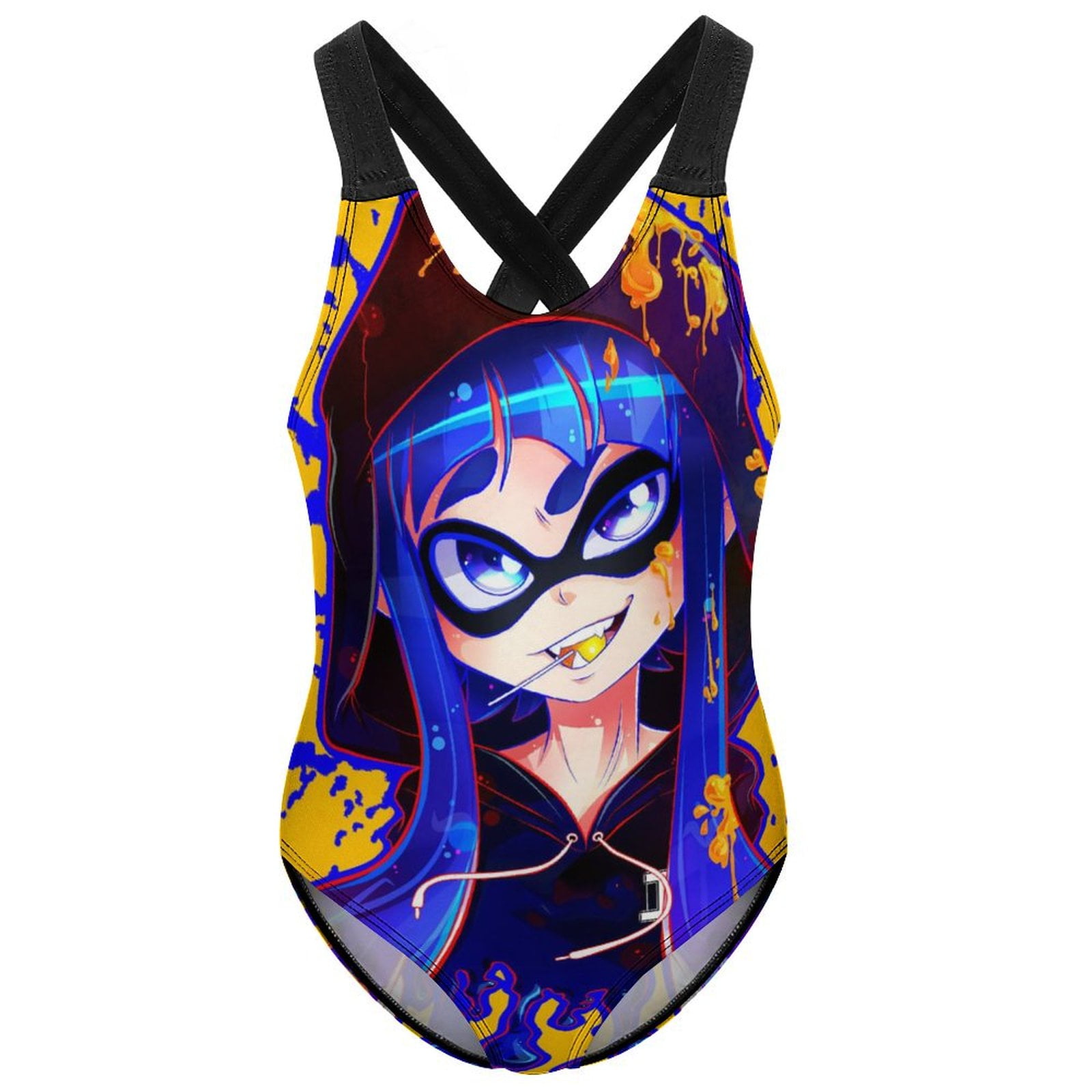 Splatoon Squid Children's One-piece Swimsuit Summer Girl's Swimming ...
