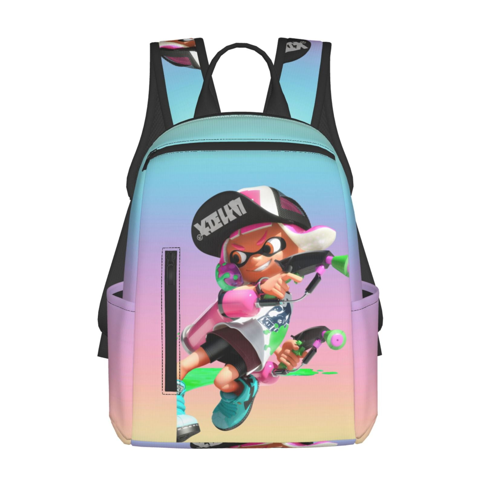 Splatoon Squid Game Backpack Unisex Daypack Adjustable Lightweight ...