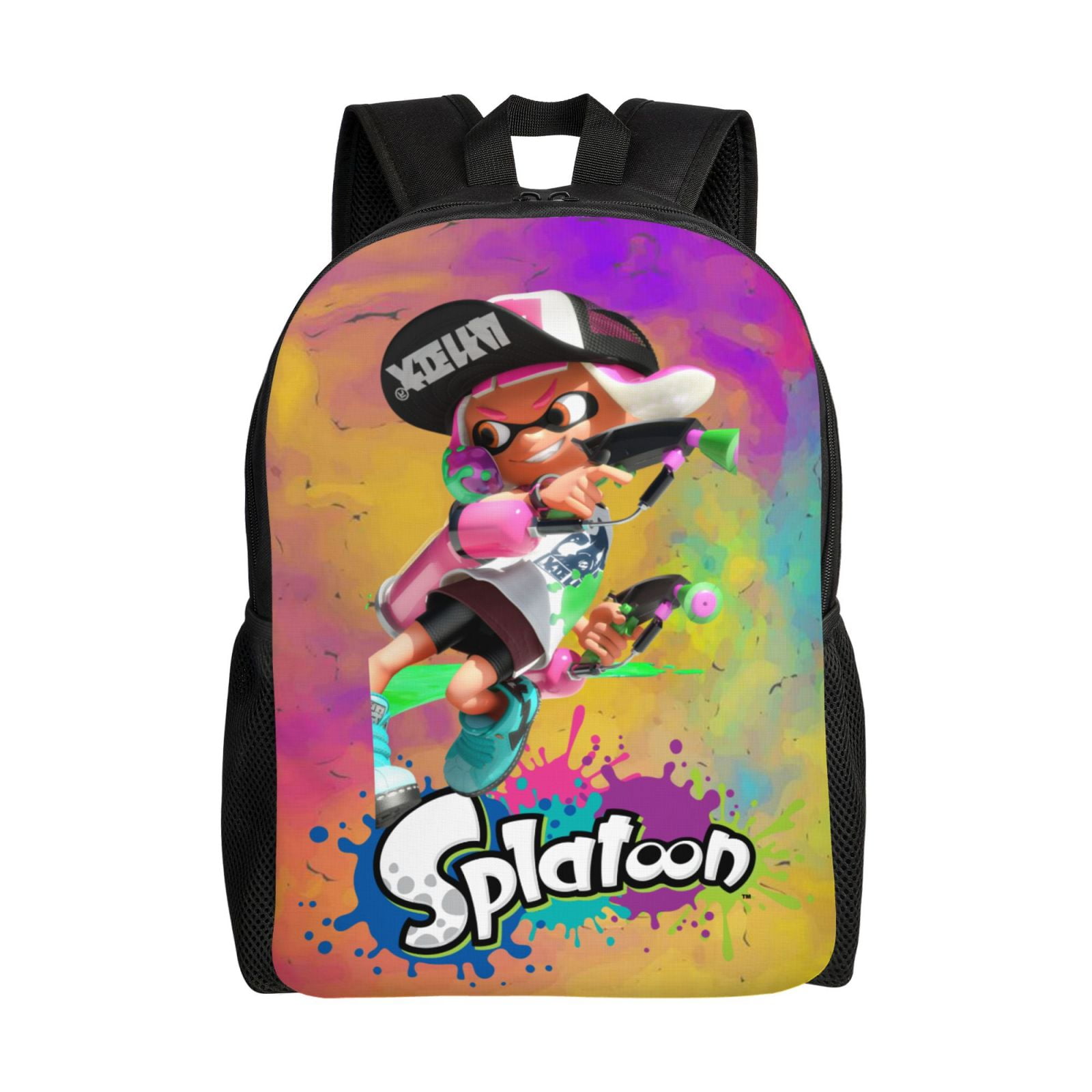 Splatoon Squid Game Unisex Backpack Laptop Daypack Adjustable Shoulders ...